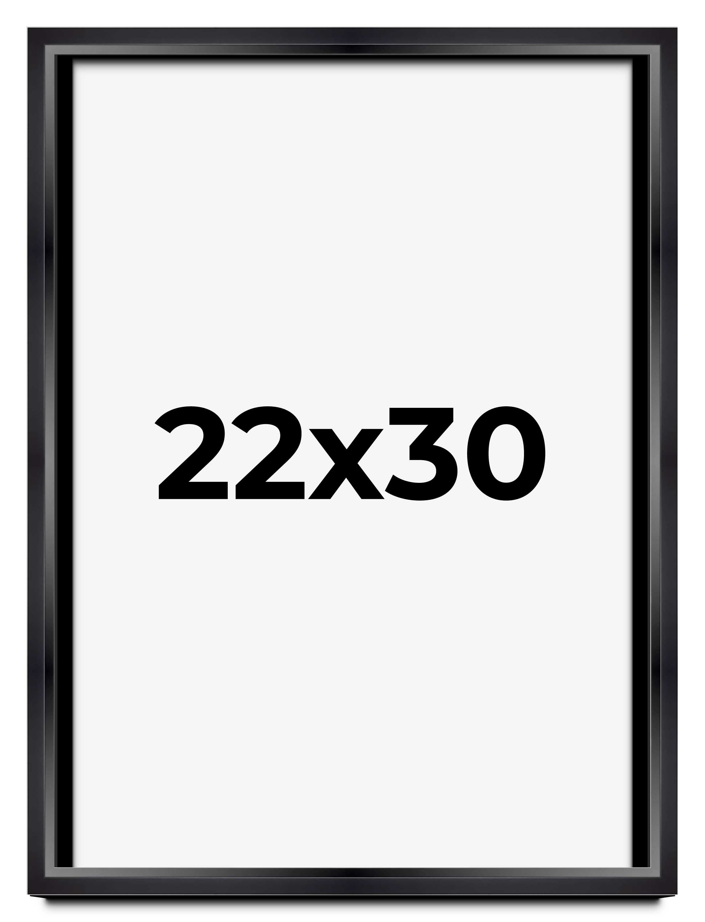 22x30 Black Shadowbox Frame - Interior Size 22x30 by 1.5 Inches - Made ...