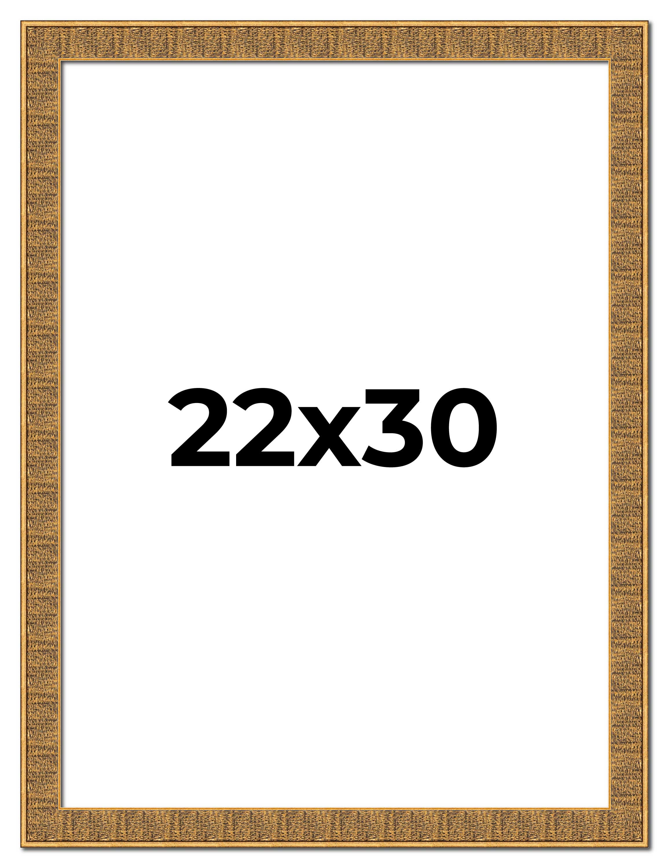 22x30 Frame Black and Gold Distressed Solid Wood Sonoma Picture Frame ...