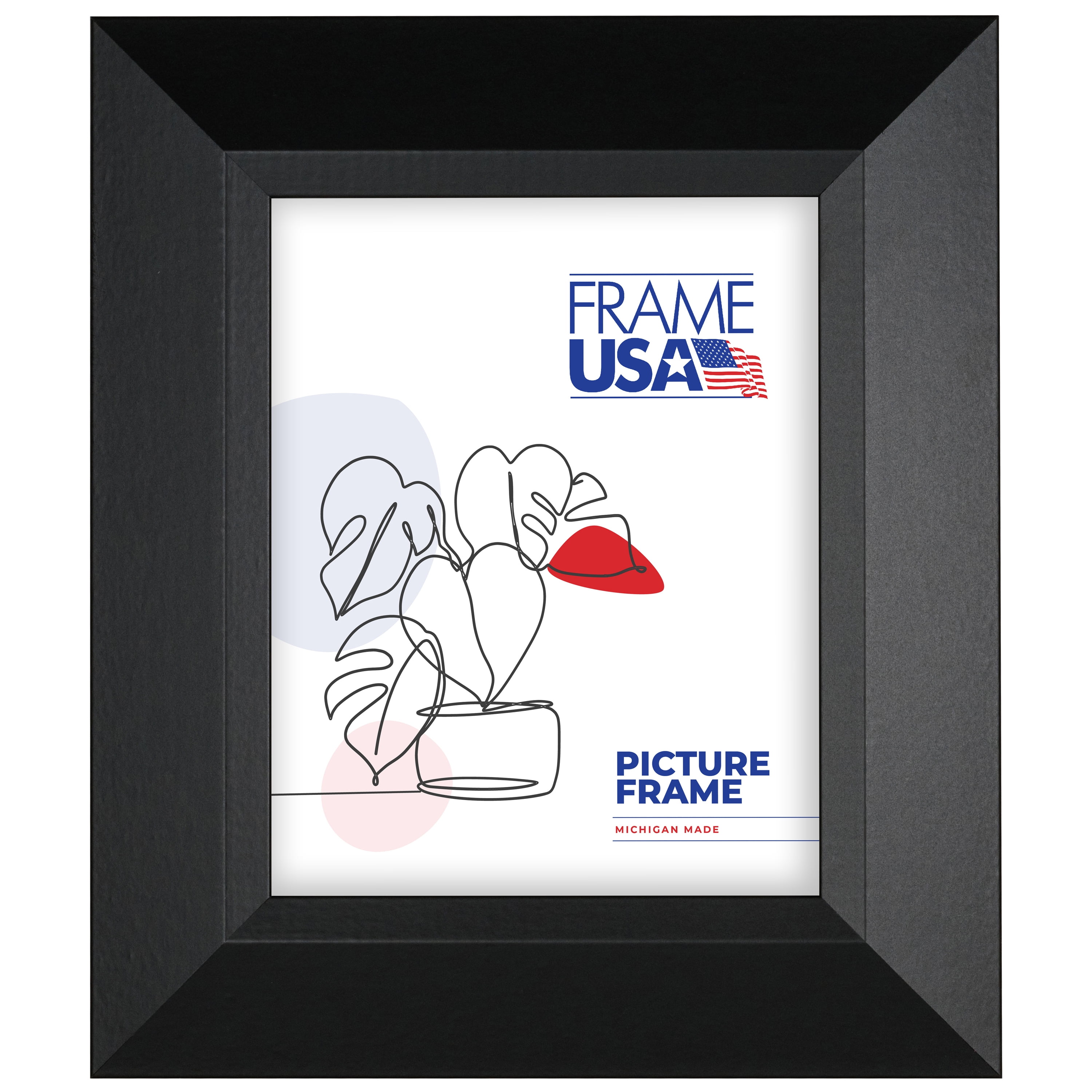 22x30 Picture Frame, Black Series Style 86048, 2.5 Inch MDF with ...