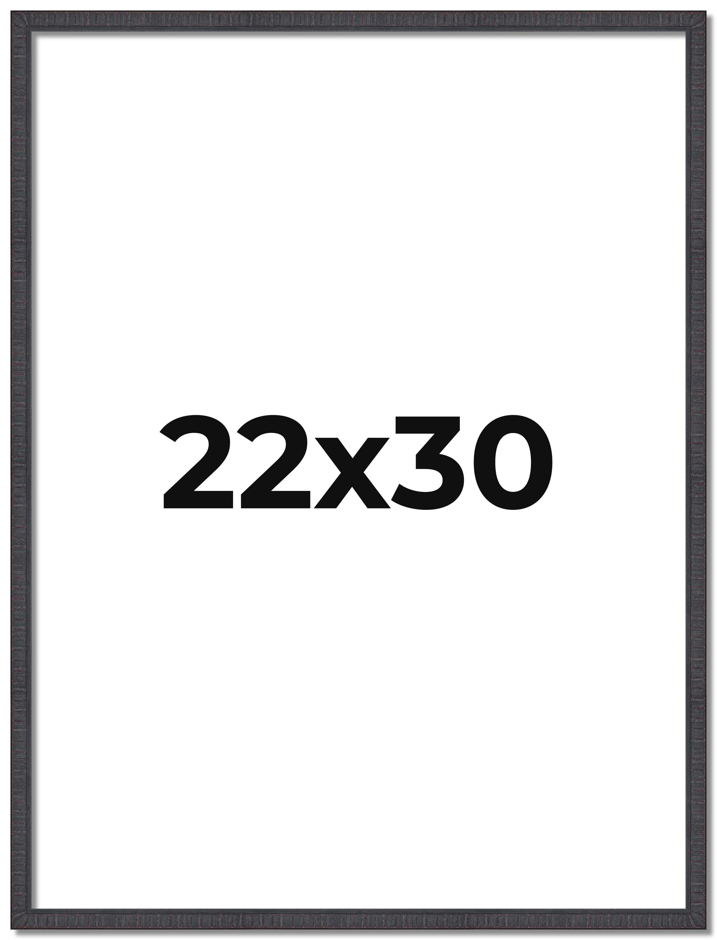 22x30 Rustic Brown Real Wood Picture Frame Width 0.75 inches | Interior ...