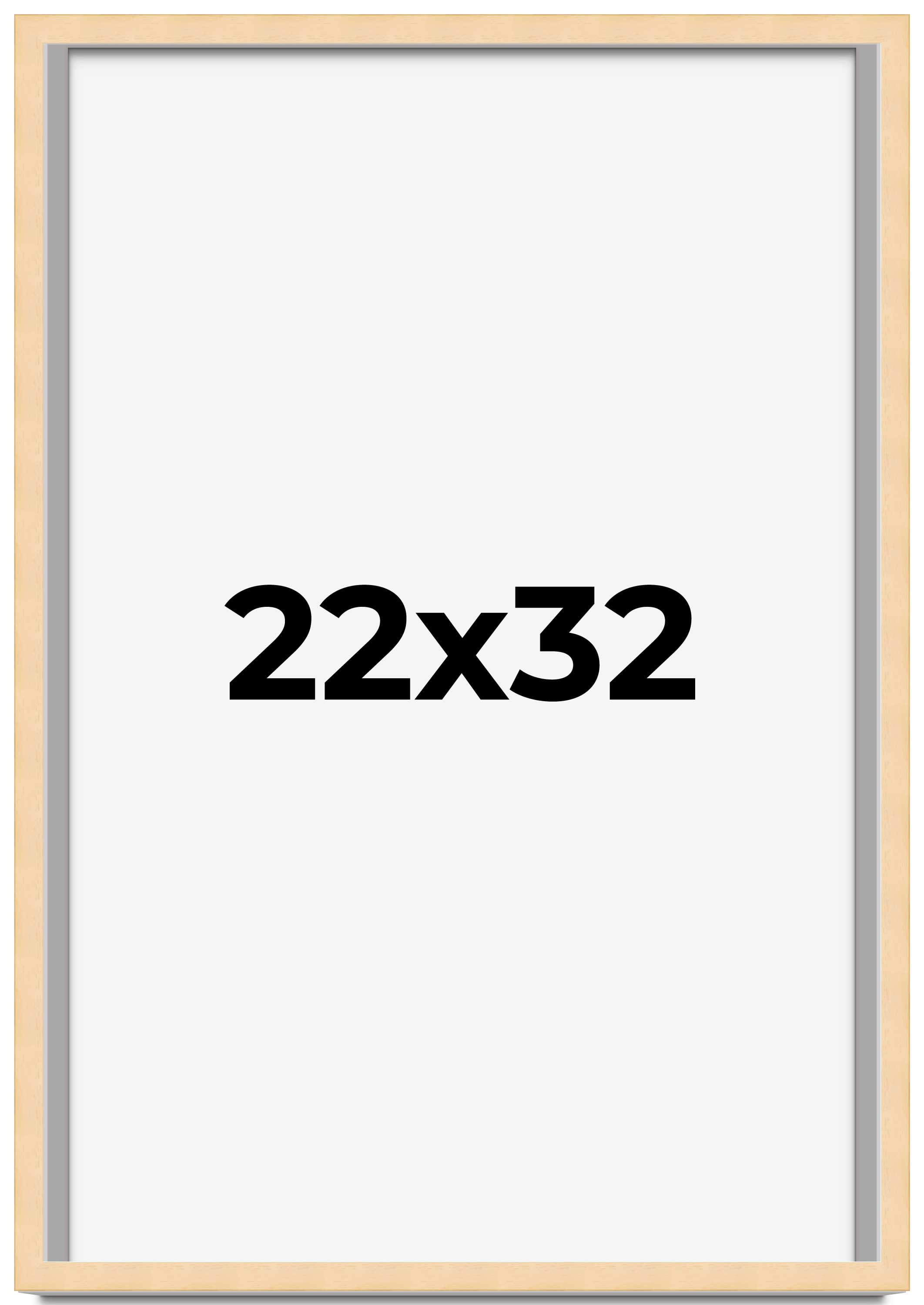 22x32 Frame Beige Real Wood Picture Frame Width 0.75 inches | Interior ...