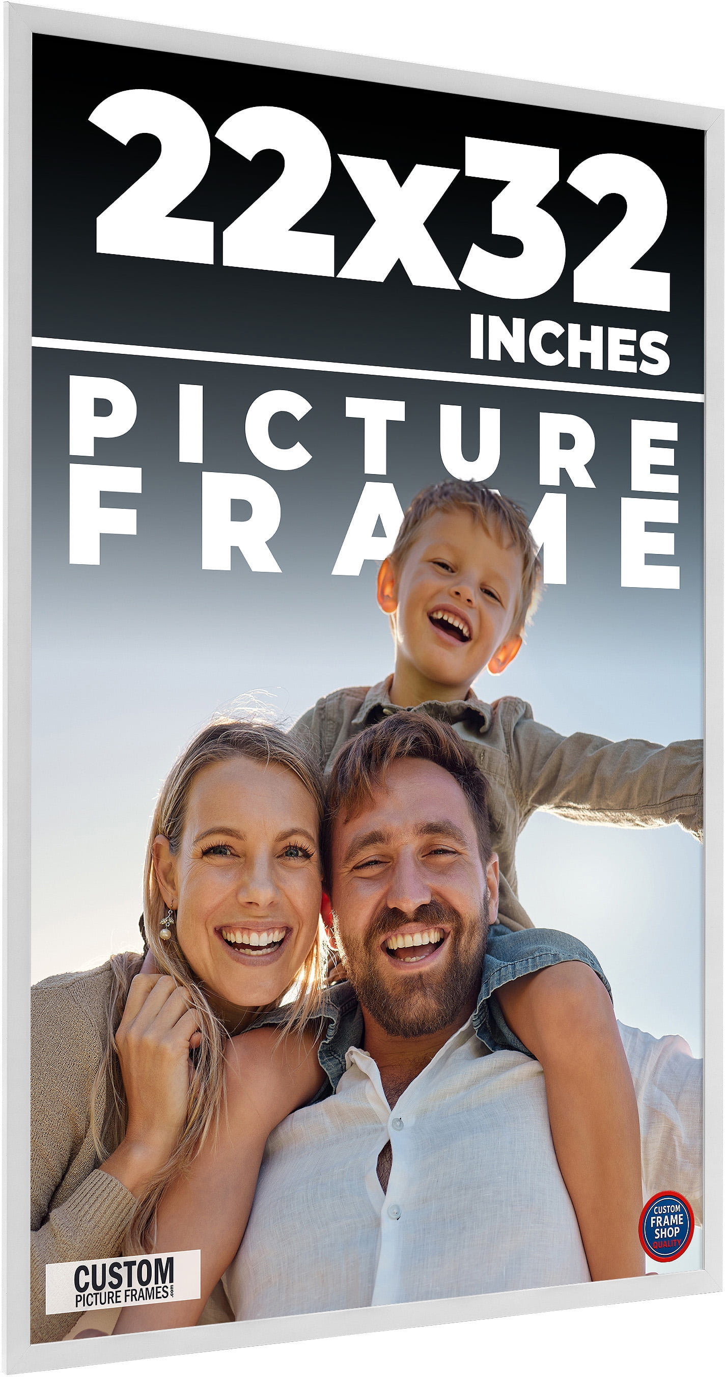 22x32 Frame White Real Wood Picture Frame Width 0.75 inches | Interior ...