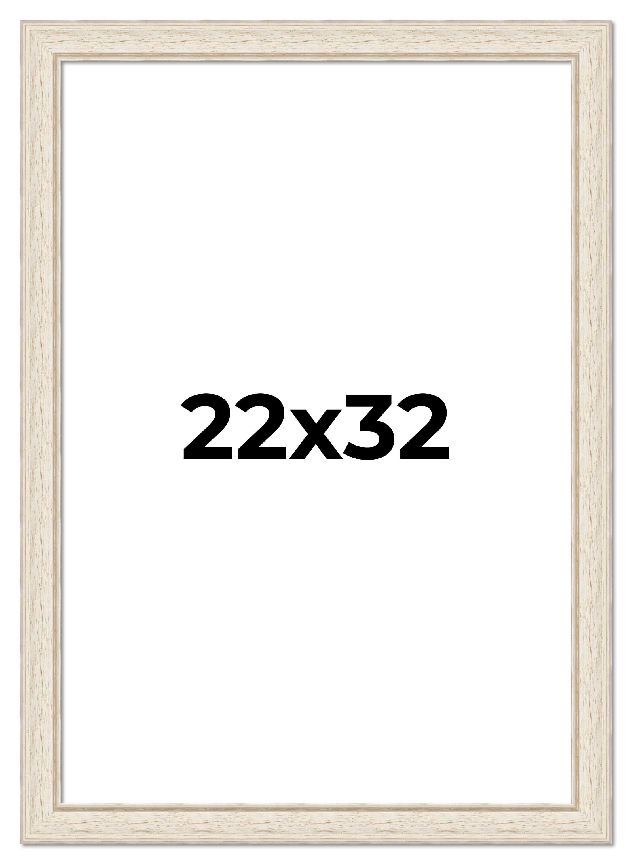 22x32 Frame White Real Wood Picture Frame Width 1.75 inches | Interior ...