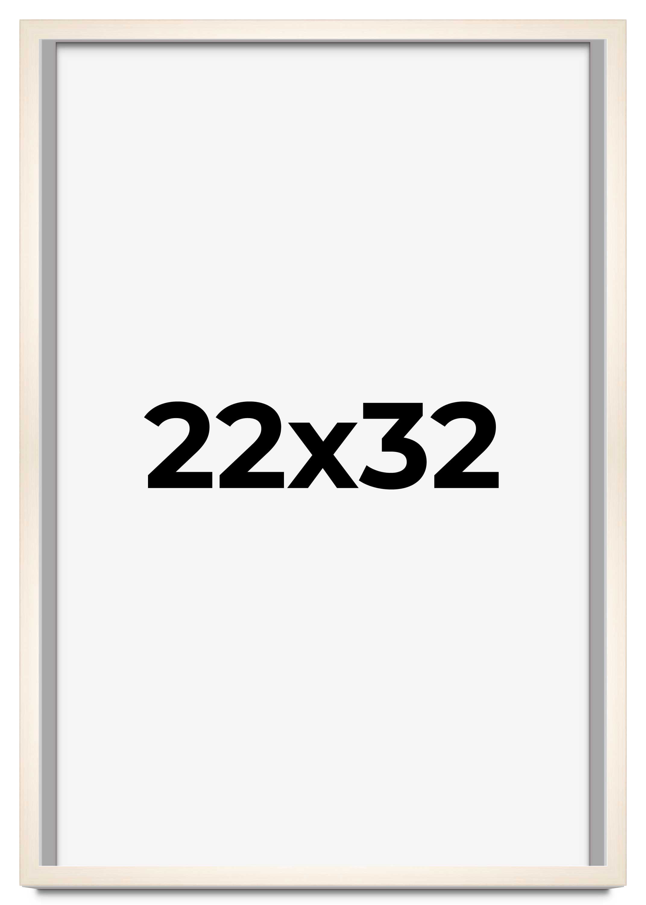 22x32 Frame White Wheat Solid Wood Picture Frame | Moulding Width 0.75 ...