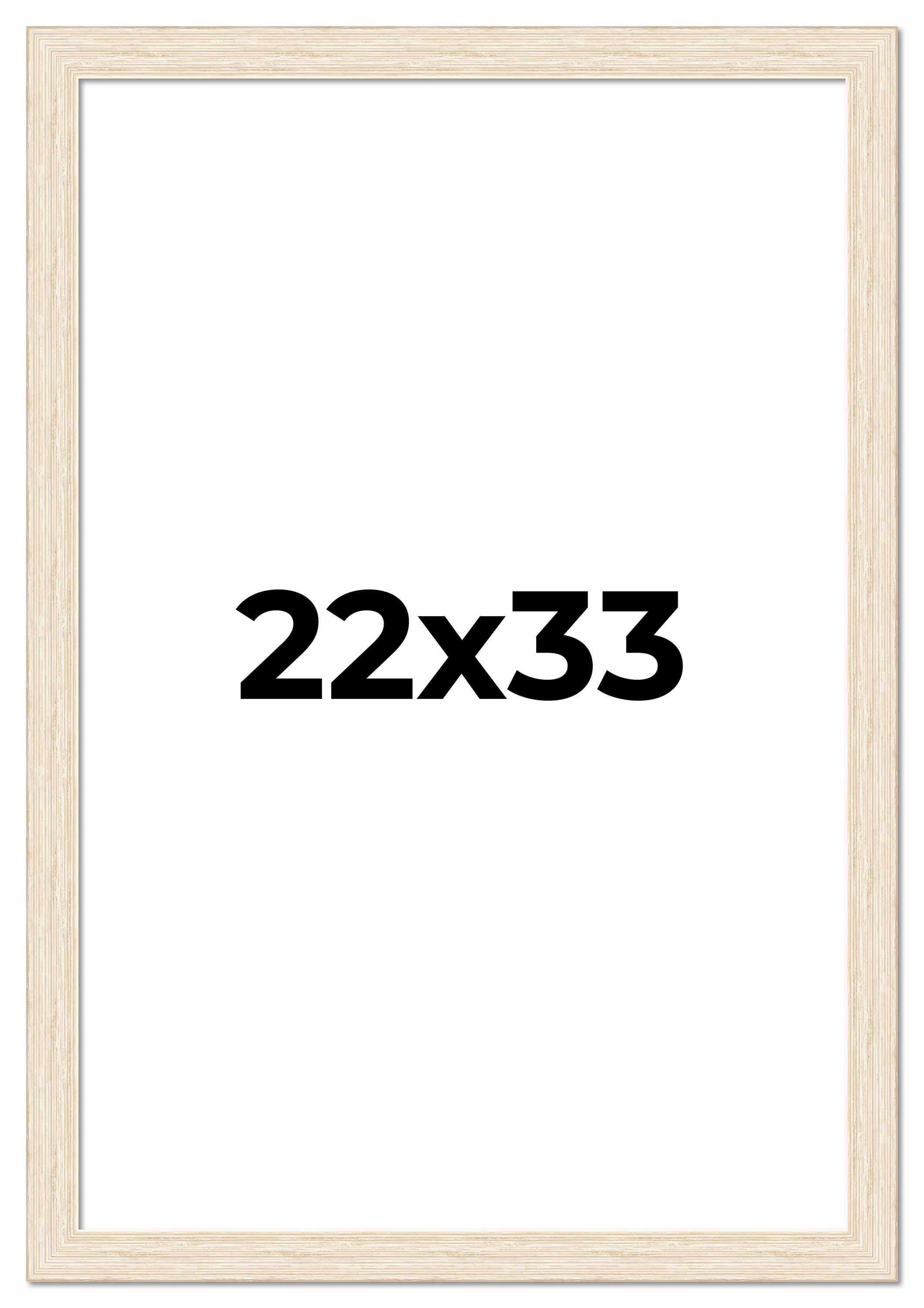 22x33 Frame White Barnwood Picture Frame - Modern Photo Frame Includes ...