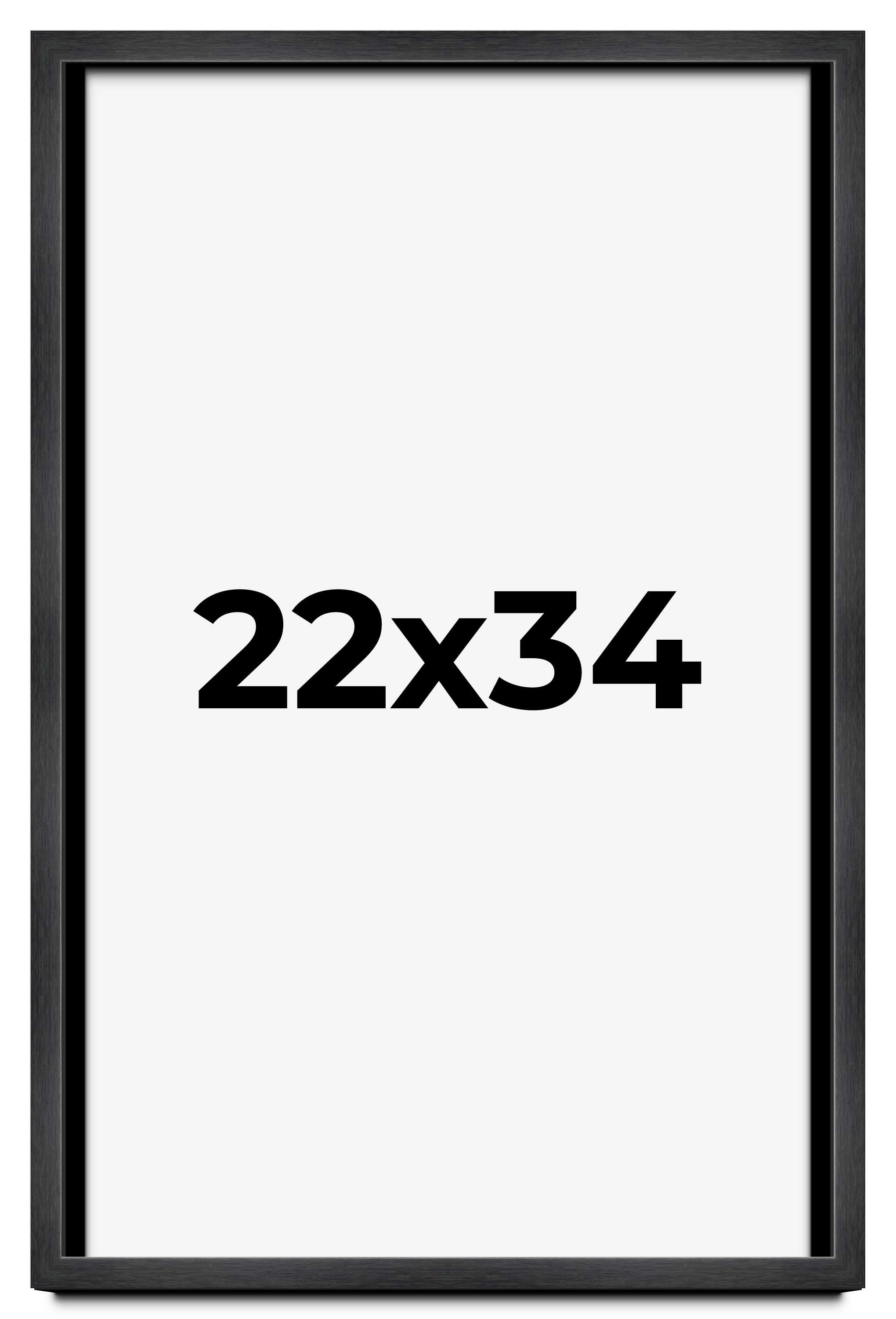 22x34 Flat Charcoal Grey Wood Frame - "The Edge" Thin - Great for ...