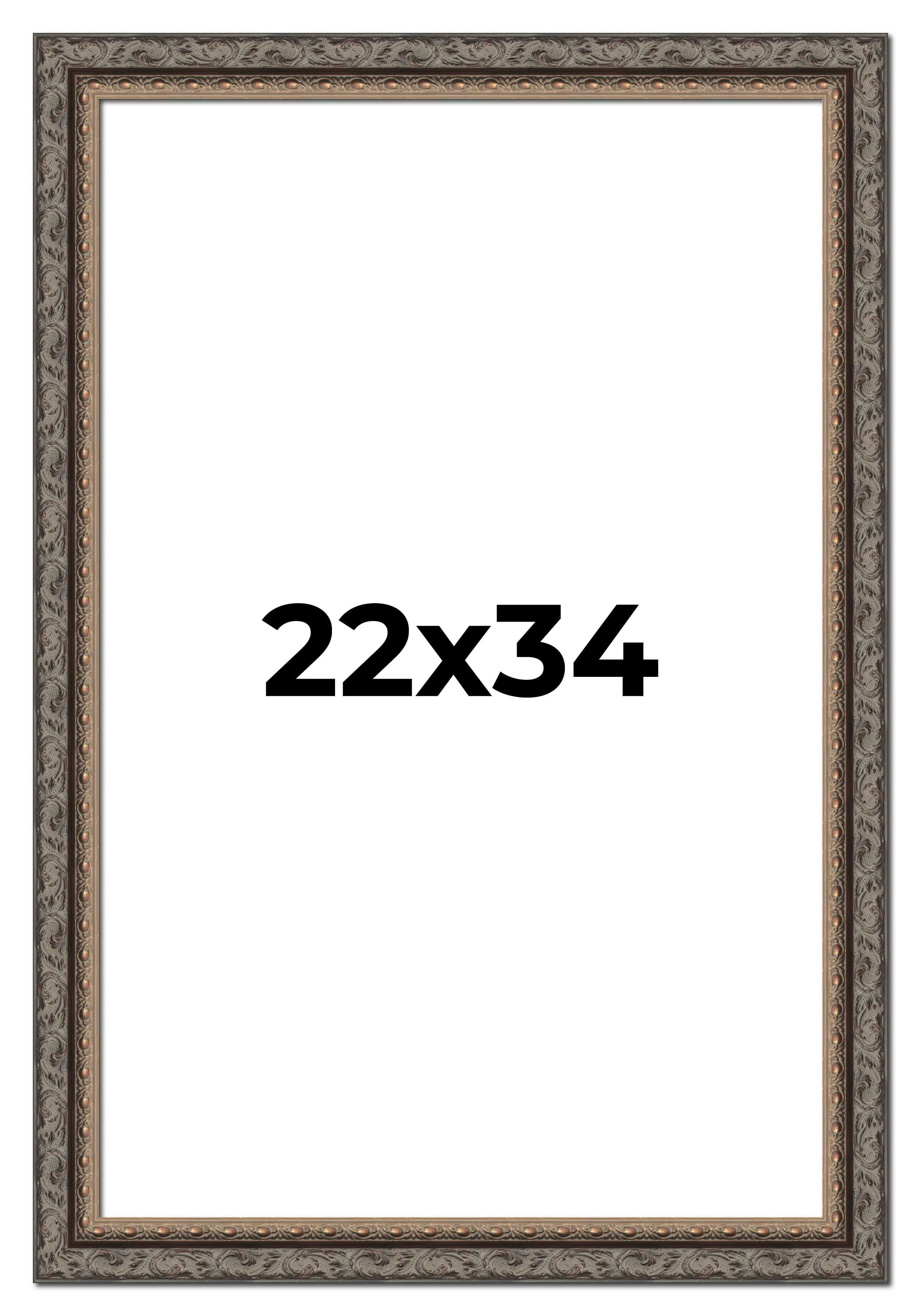 22x34 Frame Black Real Wood Picture Frame Width 2 inches | Interior ...