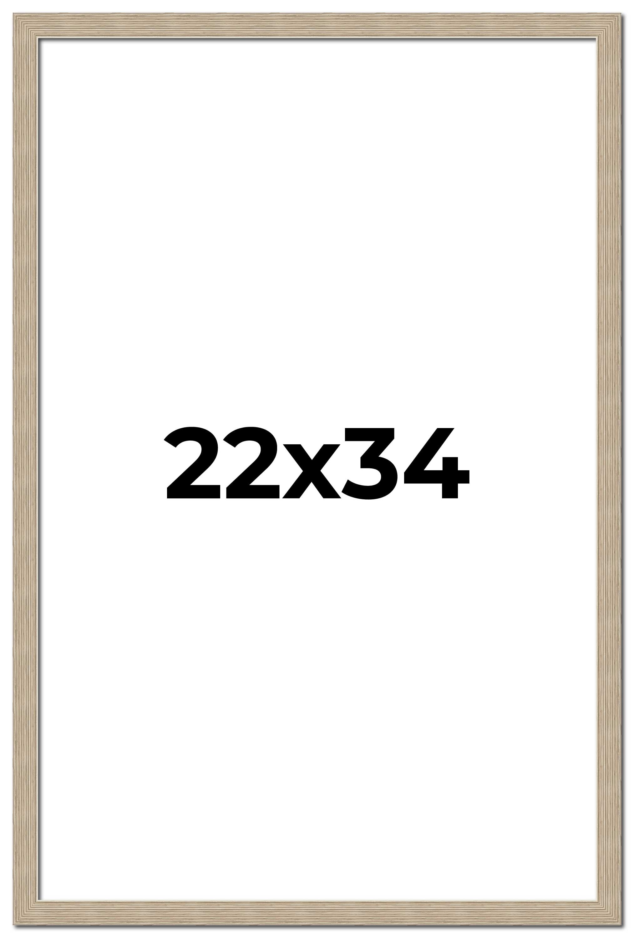 22x34 Frame Grey Solid Wood Picture Frame Width 1 Inches | Interior ...