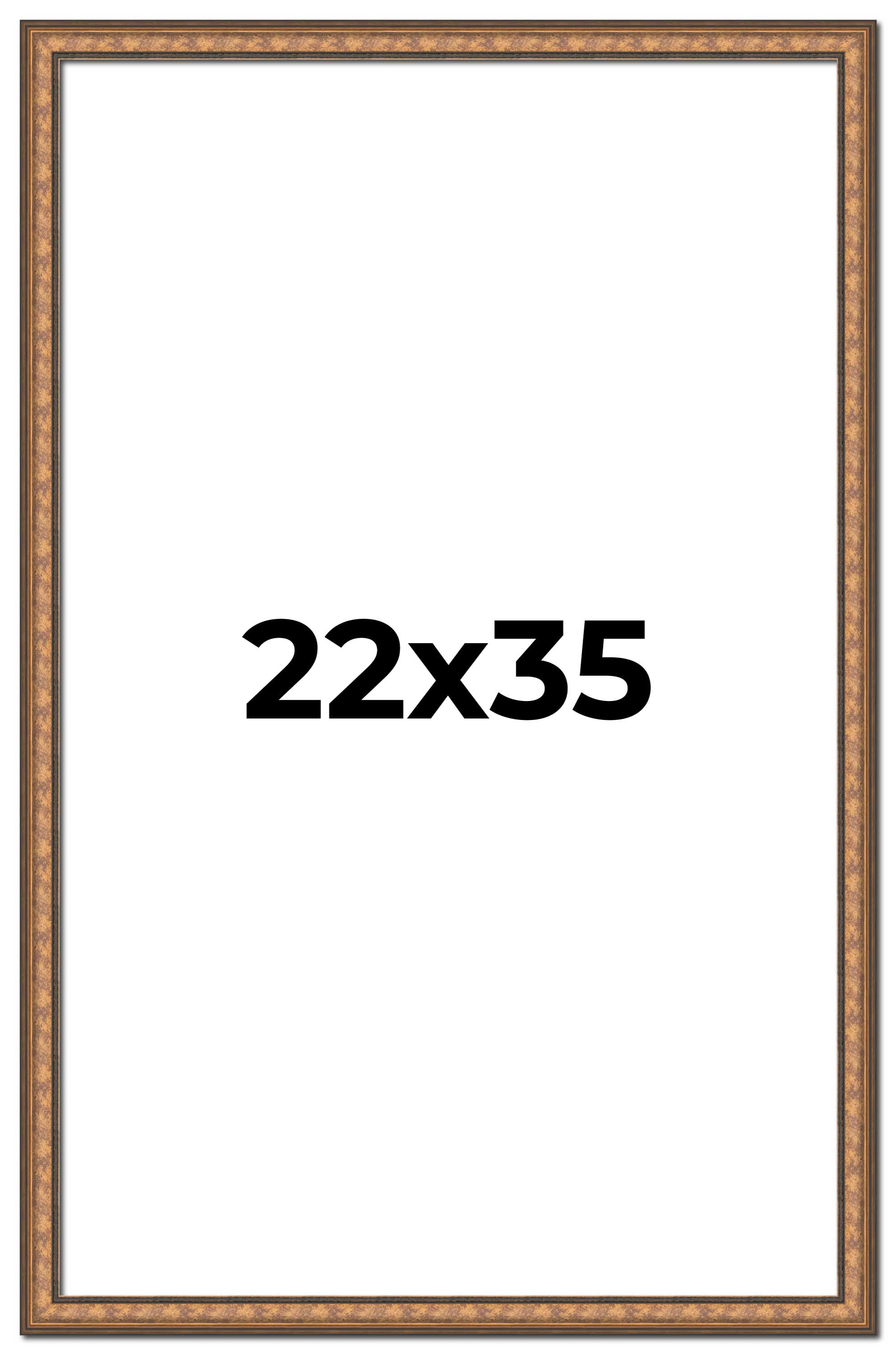 22x35 Frame Gold Real Wood Picture Frame Width 1.25 inches | Interior ...