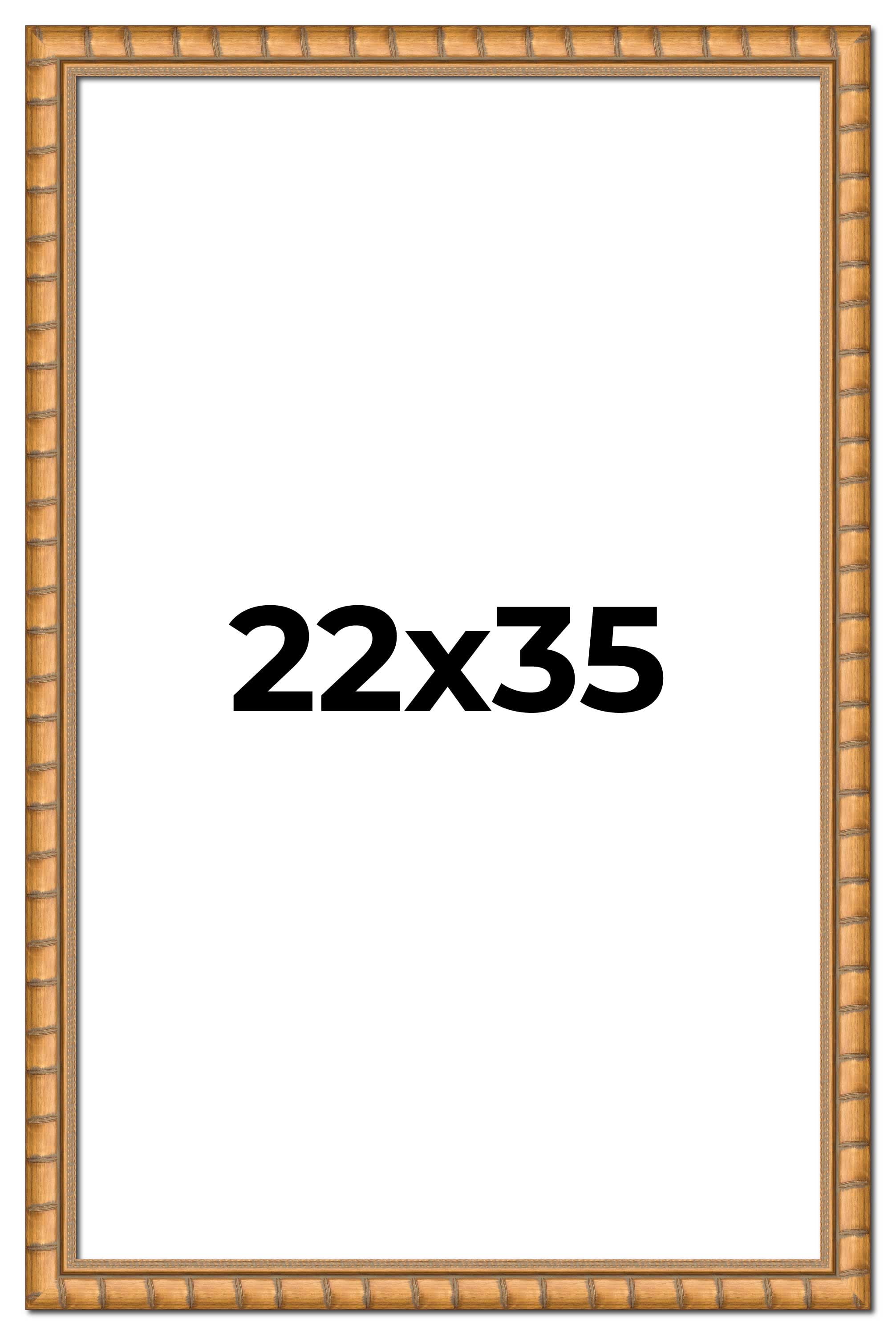 22x35 Frame Gold Real Wood Picture Frame Width 1.5 inches | Interior ...