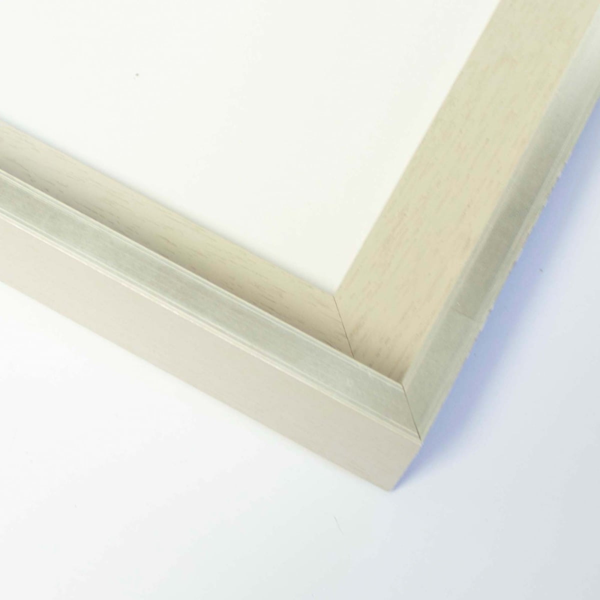 22x36 Canvas Frame Silver & White Solid Wood Floater Frame Width 1.5 ...