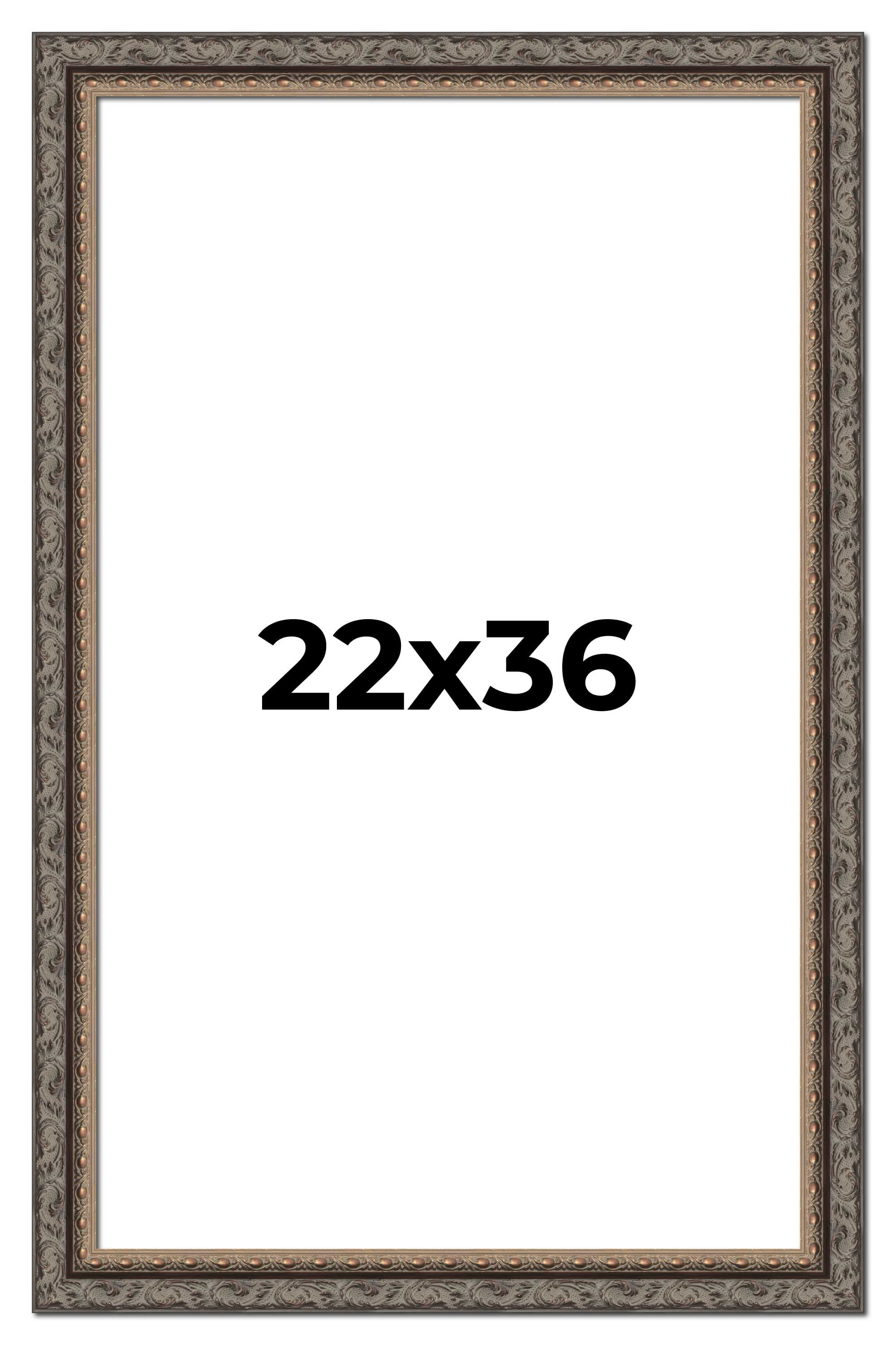 22x36 Frame Black Real Wood Picture Frame Width 2 inches | Interior ...