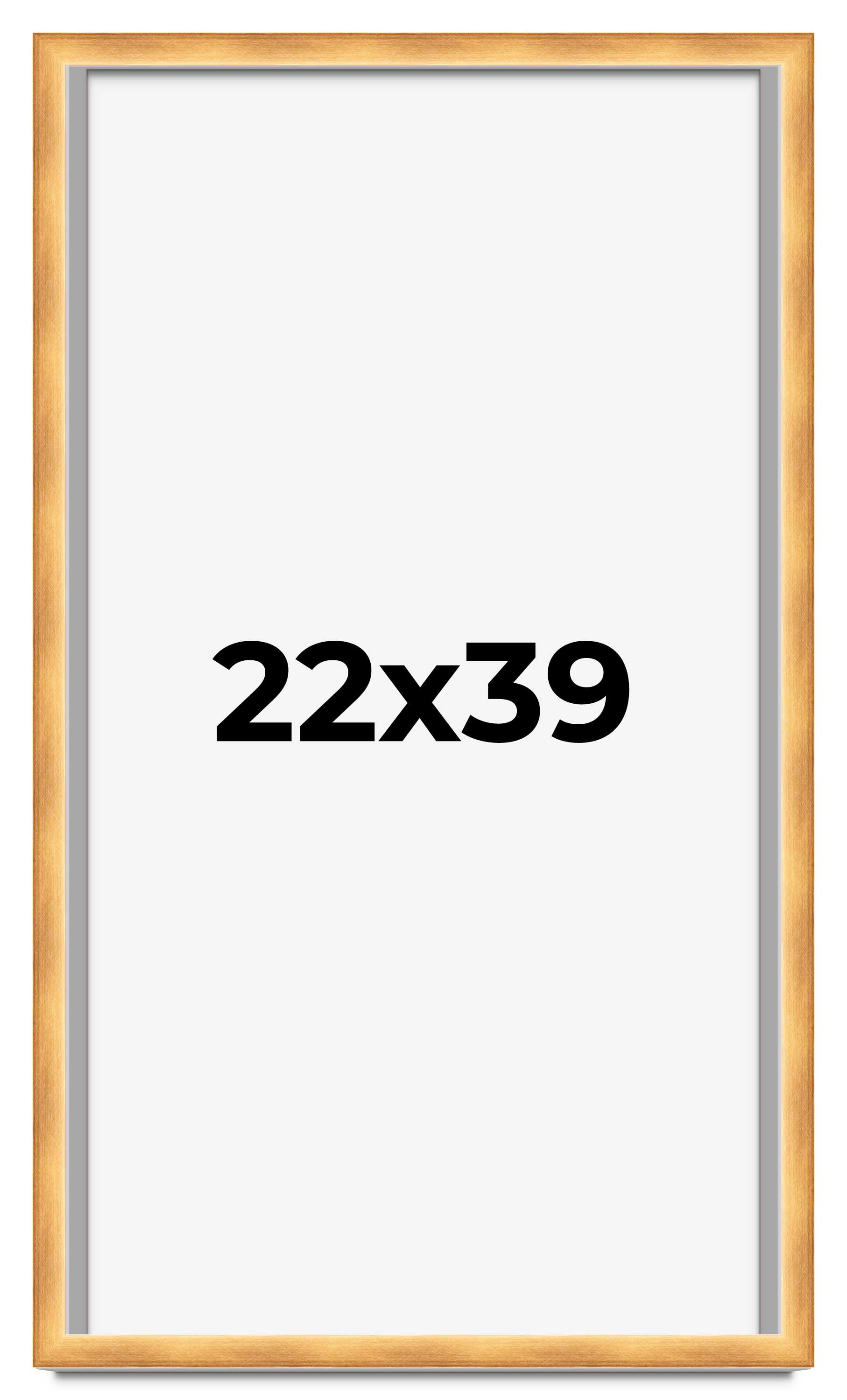 22x39 Shadow Box Bronze Cross-Brushed Display Frame | 1.625 Inches Deep ...