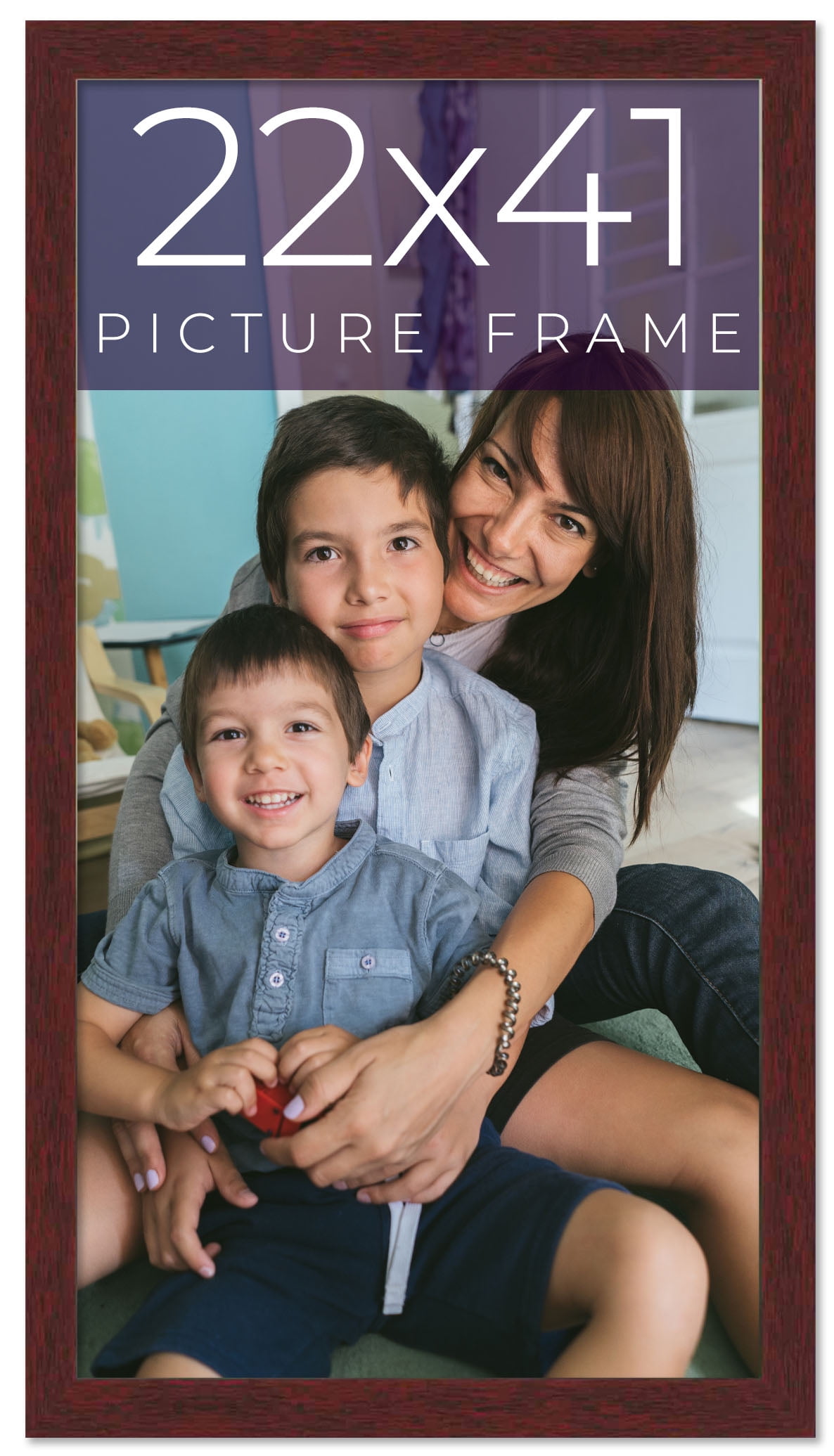 22x41 Frame Brown Solid Wood Picture Frame Width 0.75 Inches | Interior ...