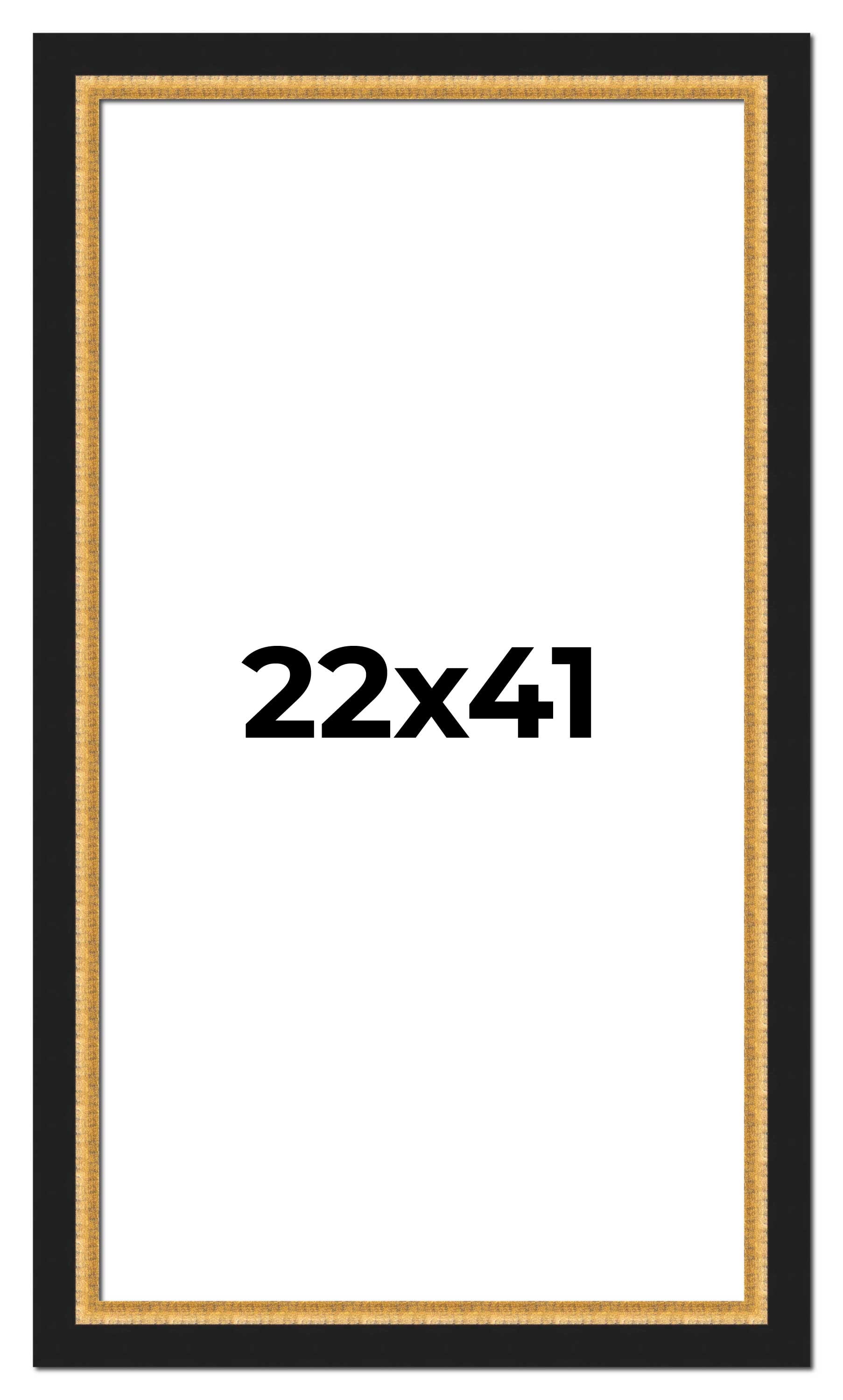 22x41 Frame Gold Real Wood Picture Frame Width 2.25 Inches | Interior ...