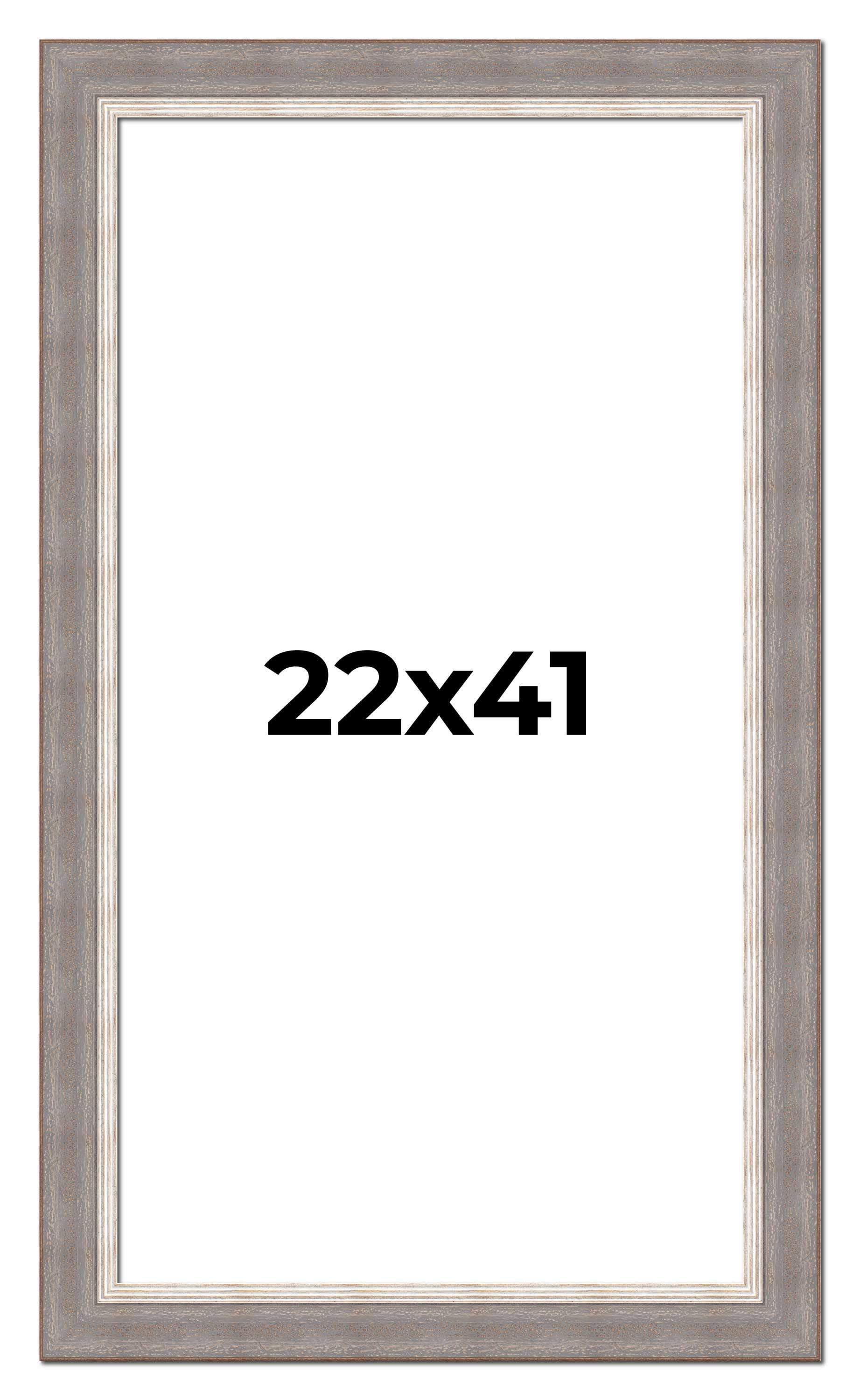 22x41 Frame Grey Real Wood Picture Frame Width 2.75 Inches | Interior ...