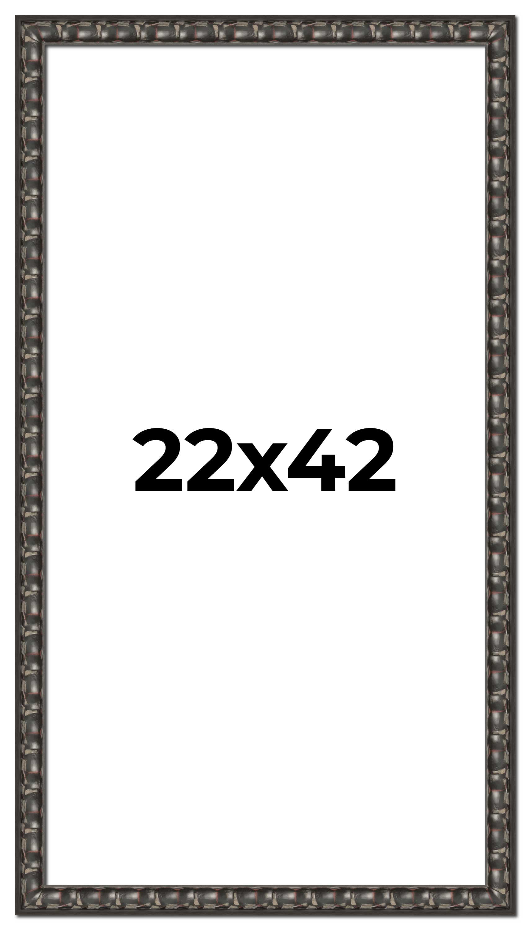 22x42 Frame Black-Brown Medieval Solid Wood Picture Frame | 1.5 Inch ...