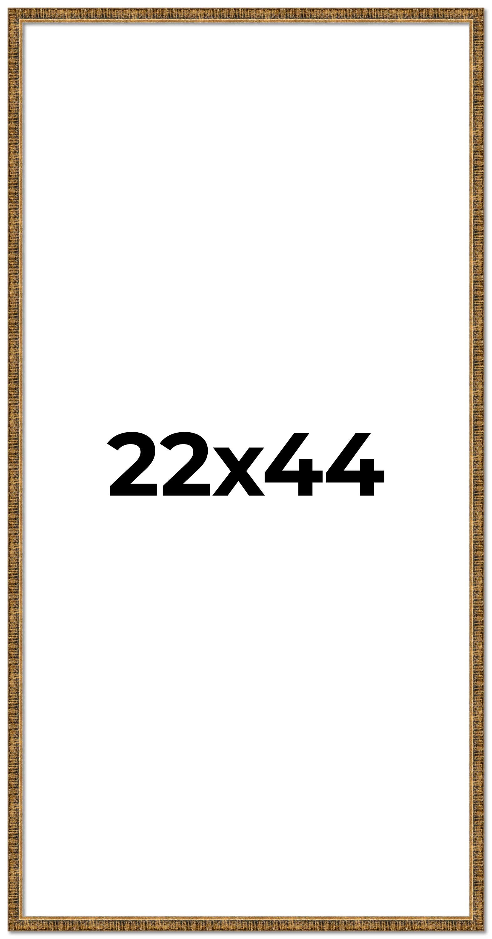 22x44 Frame Gold Solid Wood Picture Frame - Complete Modern Photo Frame ...
