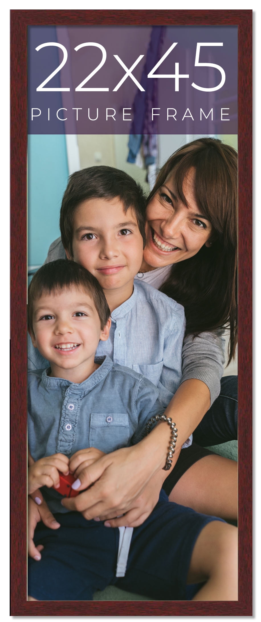 22x45 Frame Brown Solid Wood Picture Frame Width 0.75 Inches | Interior ...