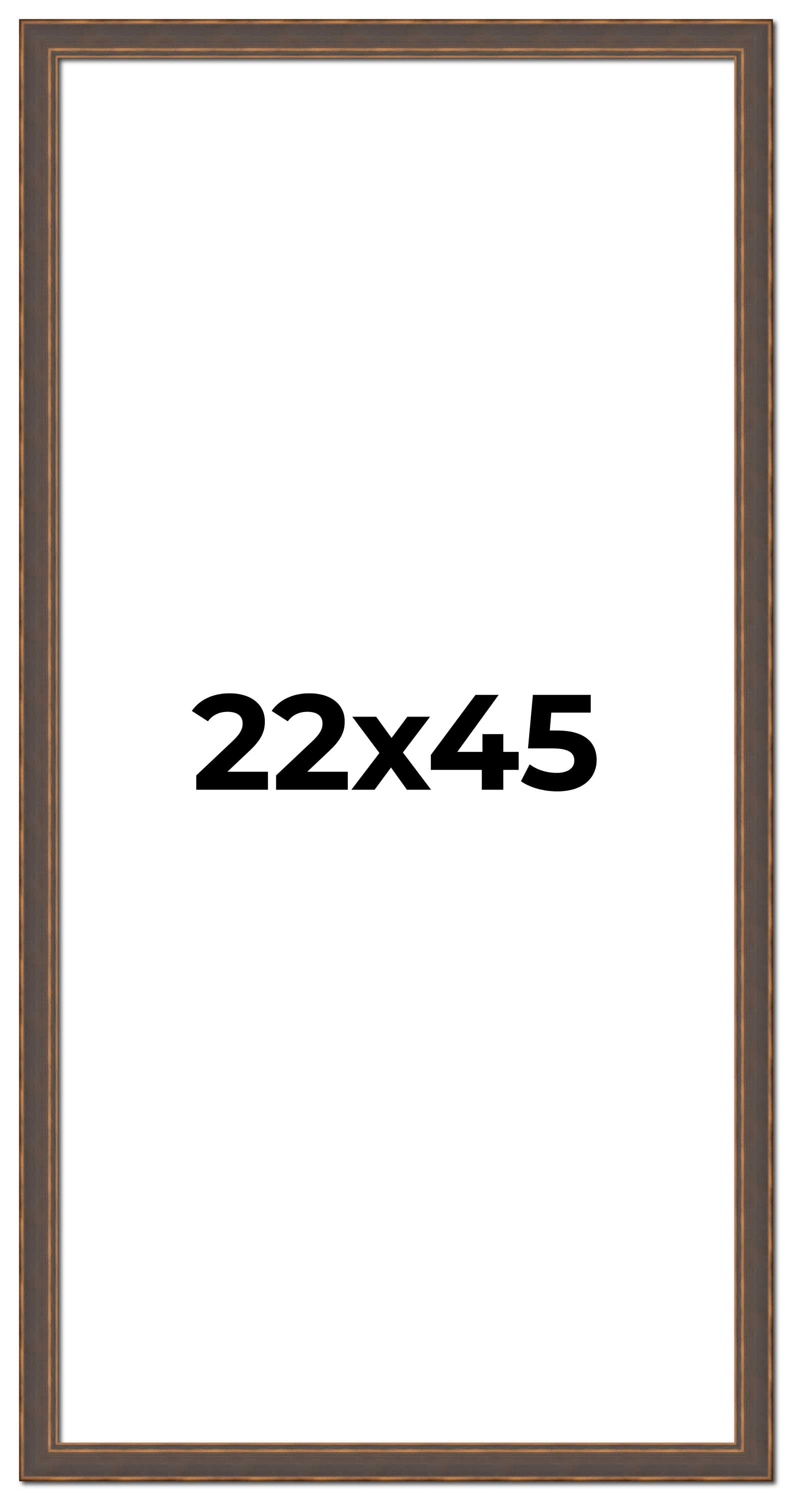 22x45 Frame Golden Caramel Solid Wood Bronze Picture Frame | 1.25 Inch ...