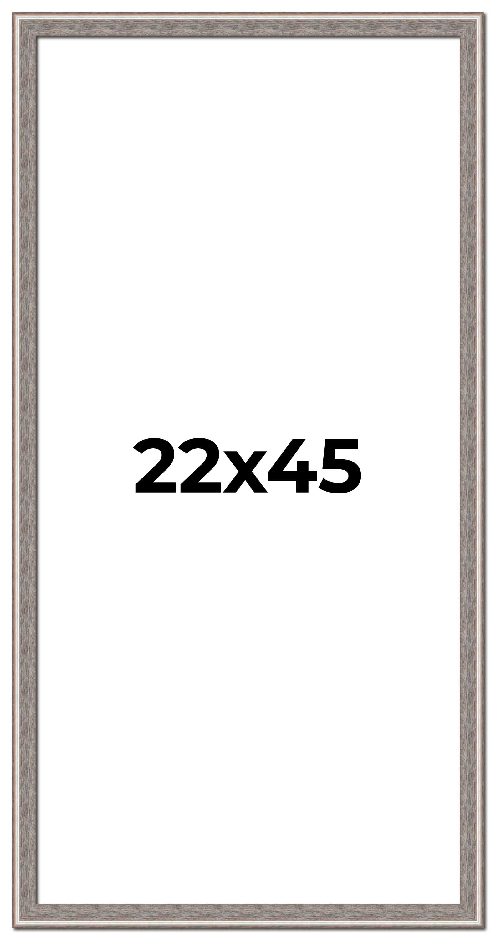 22x45 Frame Grey Real Wood Picture Frame Width 1.25 inches | Interior ...