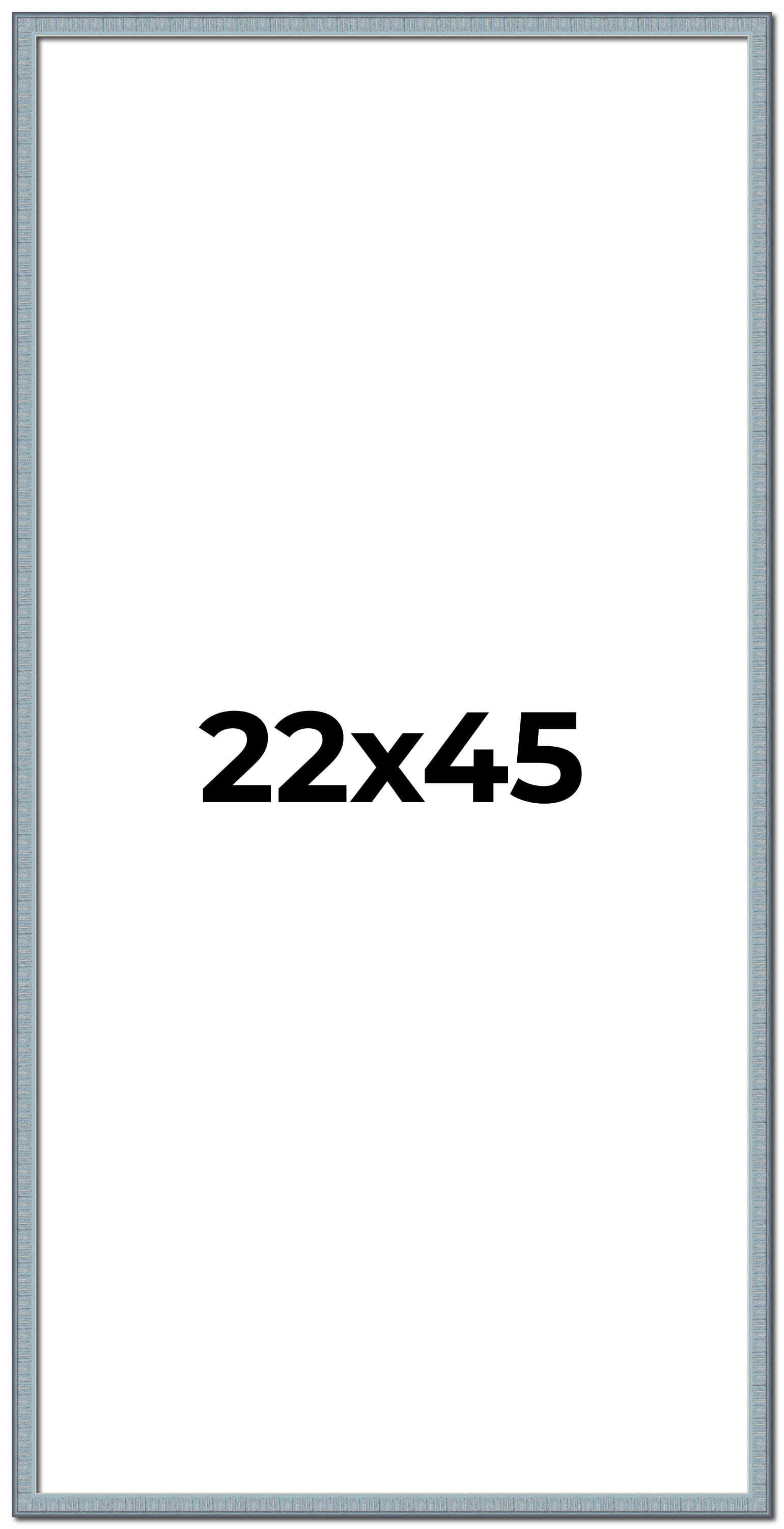 22x45 Frame Rustic Sky Blue Solid Wood Picture Frame | 0.75 Inch ...