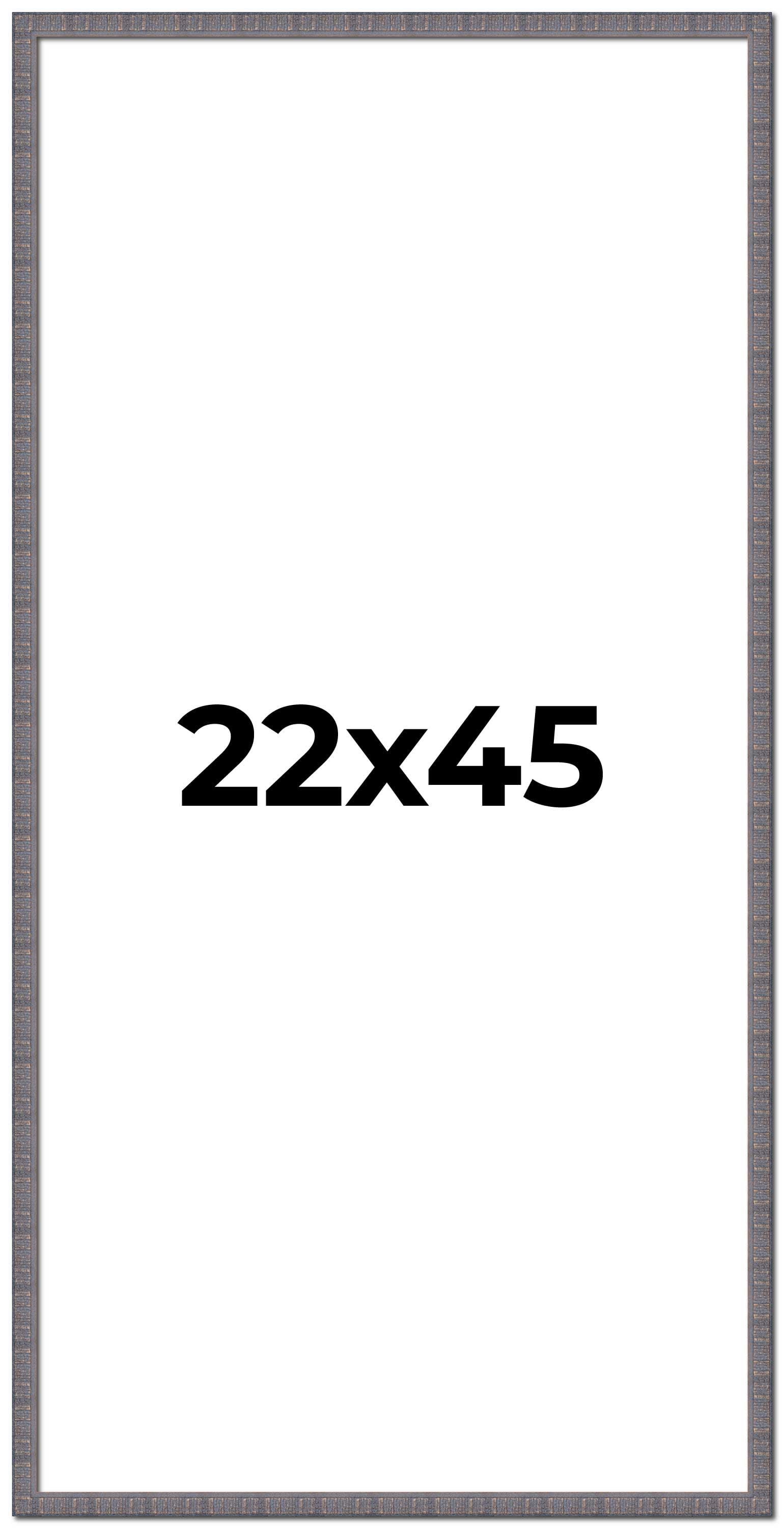 22x45 Frame Slate Blue Distressed Rustic Solid Wood Picture Frame | 0. ...