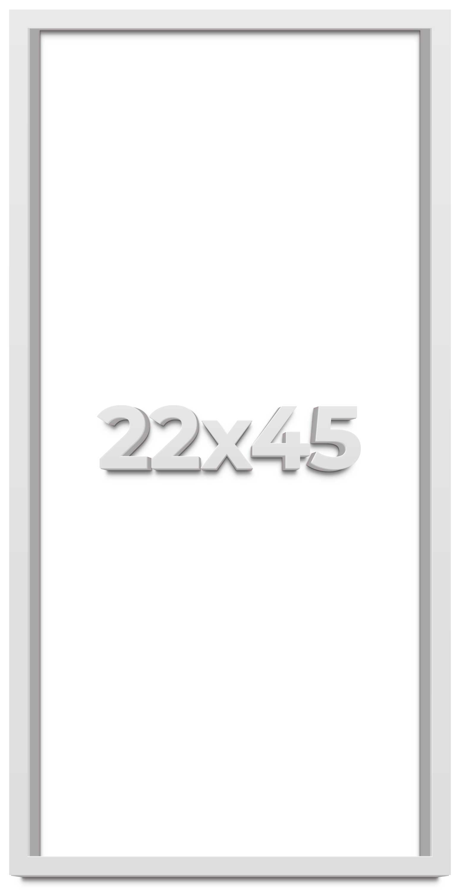22x45 Shadow Box High Gloss White Display Frame | 1.625 Inches Deep | 1 ...