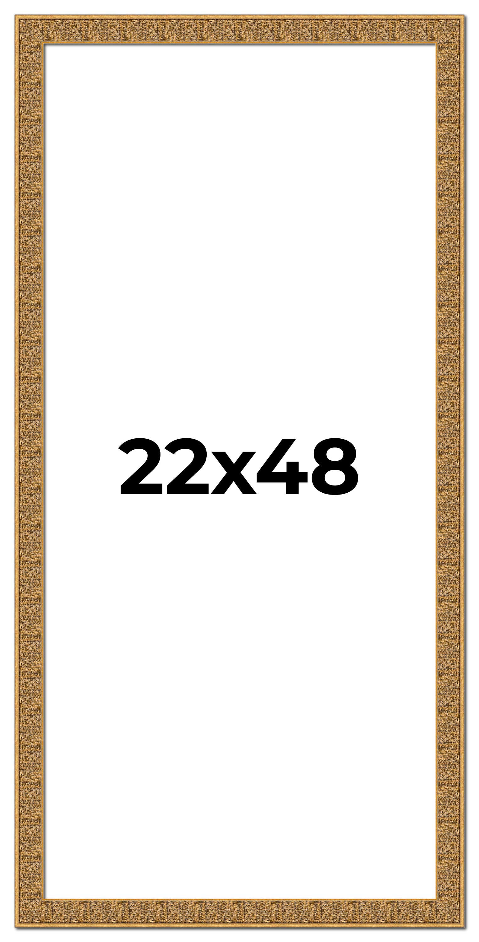 22x48 Frame Black and Gold Distressed Solid Wood Sonoma Picture Frame ...