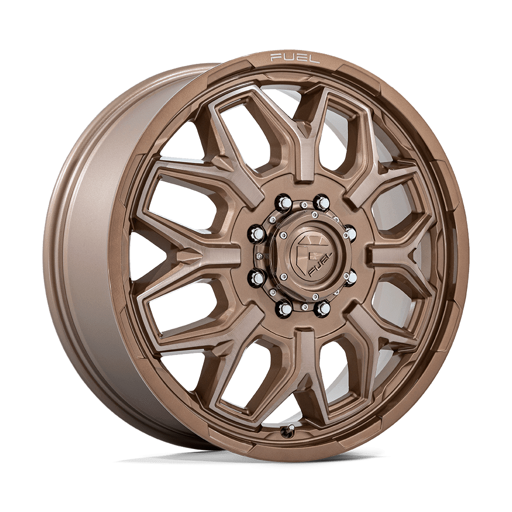 22x8.25 Fuel Off-Road D876 Flux Platinum Bronze DUALLY FRONT Wheel 8x6 ...