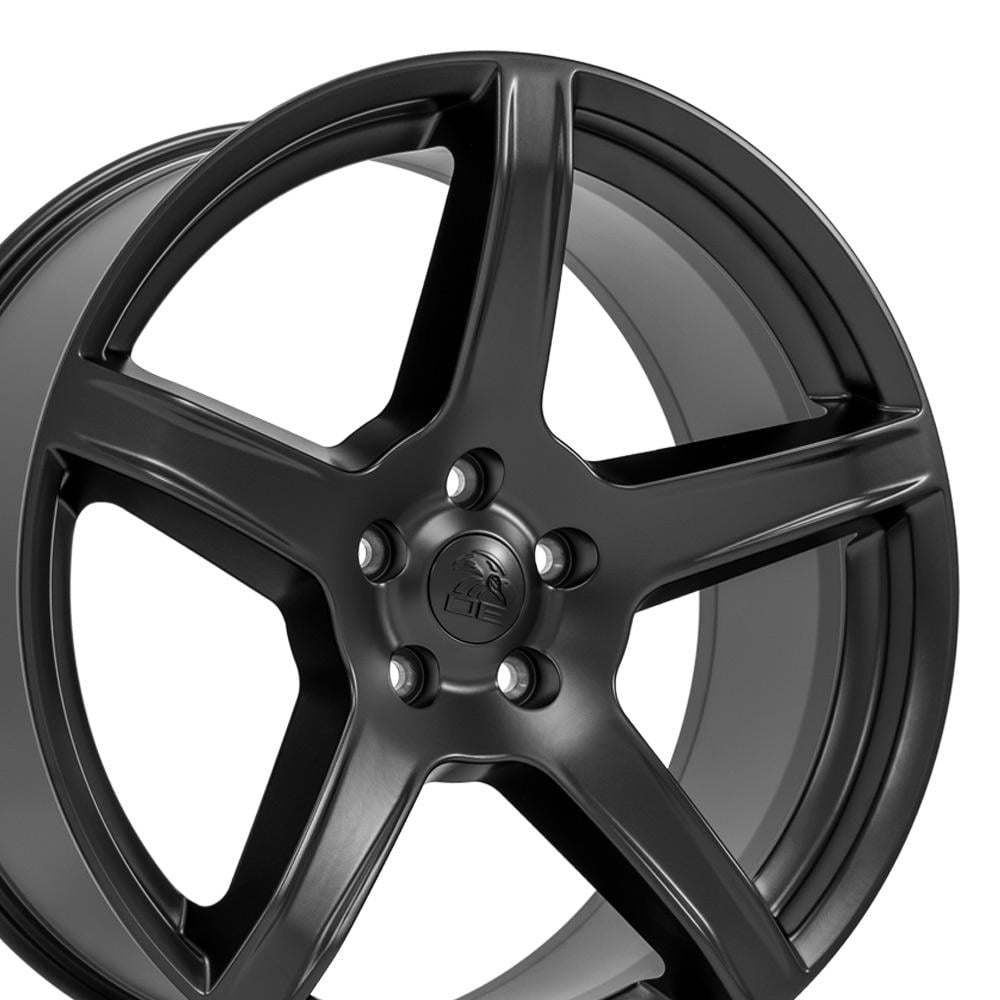 22x9.5 OE Wheels DG22 Satin Black Wheel 5x5 (29mm) - Walmart.com