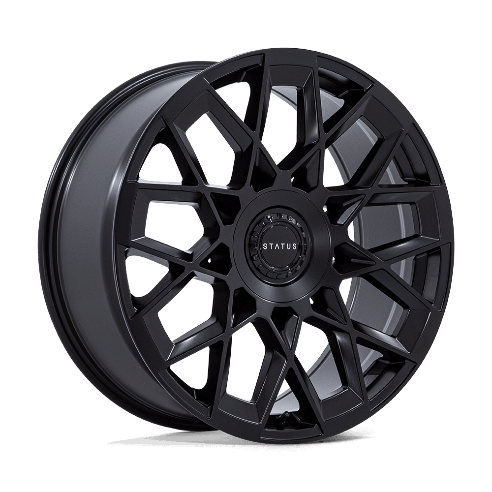 22x9.5 Status ST005 Matrix Matte Black Wheel Blank (20mm) - Walmart.com