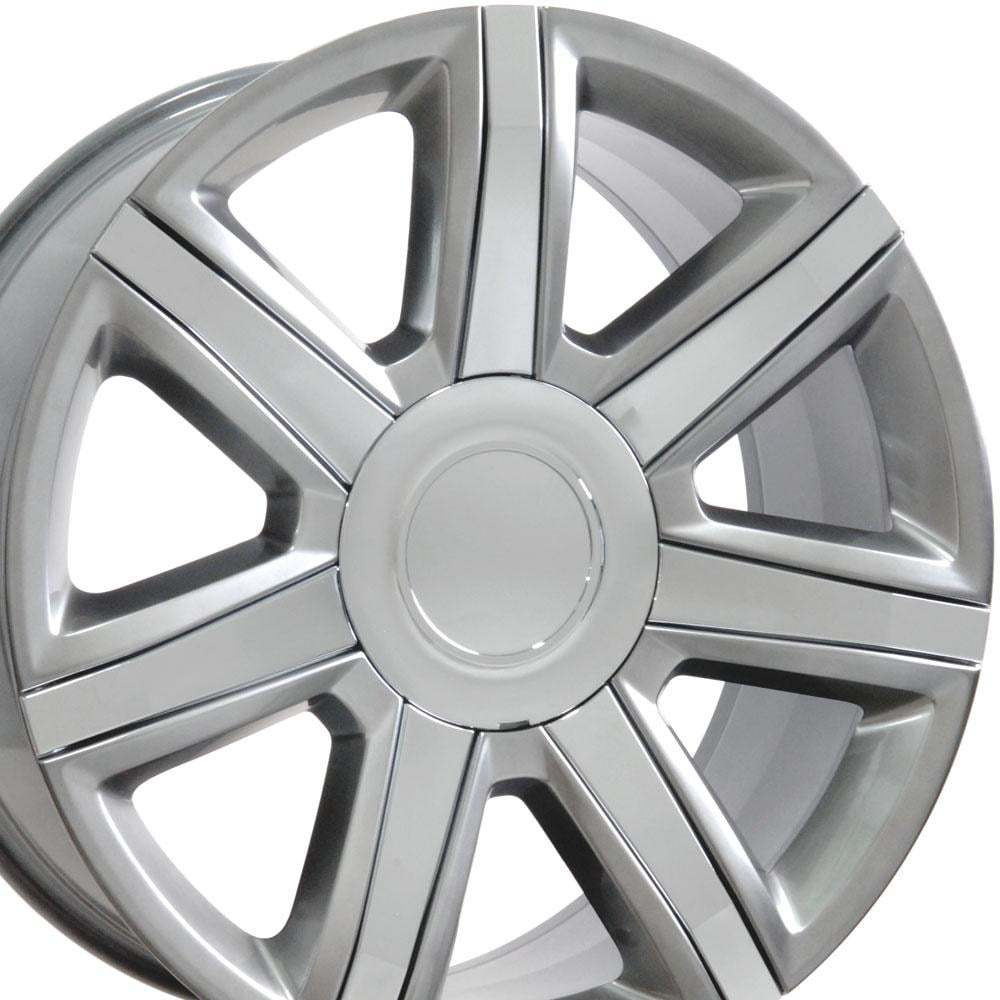 OE Wheels CA87 22 Inch Rim Fits Escalade Style 6x139.7 22x9 Gloss Hyper ...