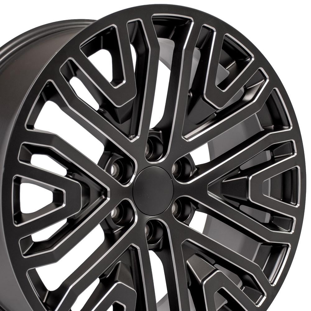 OE Wheels CV37 22 Inch Rim Fits Sierra 1500 Style 6x139.7 22x9 Satin ...