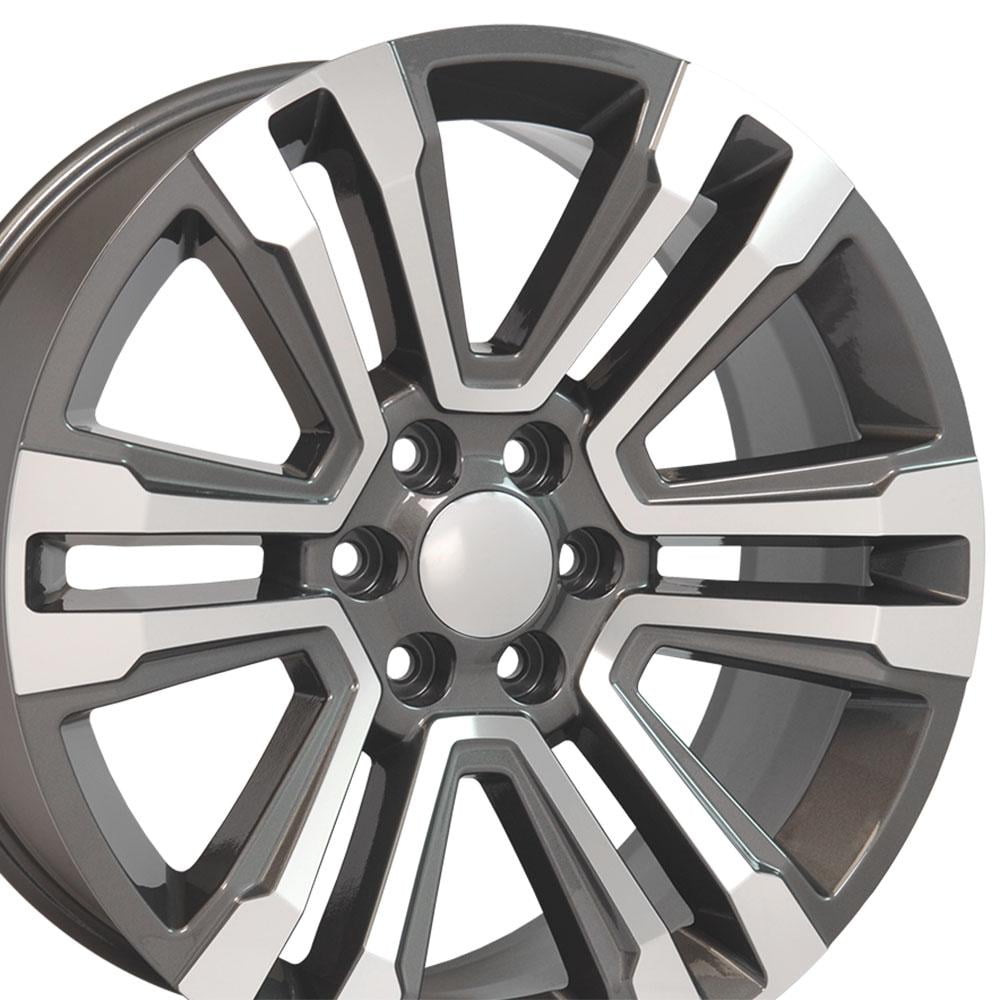 OE Wheels CV44 22 Inch Rim Fits Yukon Denali Style 6x139.7 22x9 Gloss ...