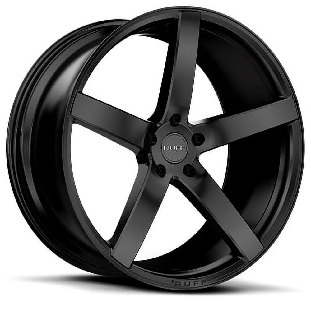 22x9 Ruff R1 SATIN BLACK Wheel 5x120 (15mm) - Walmart.com