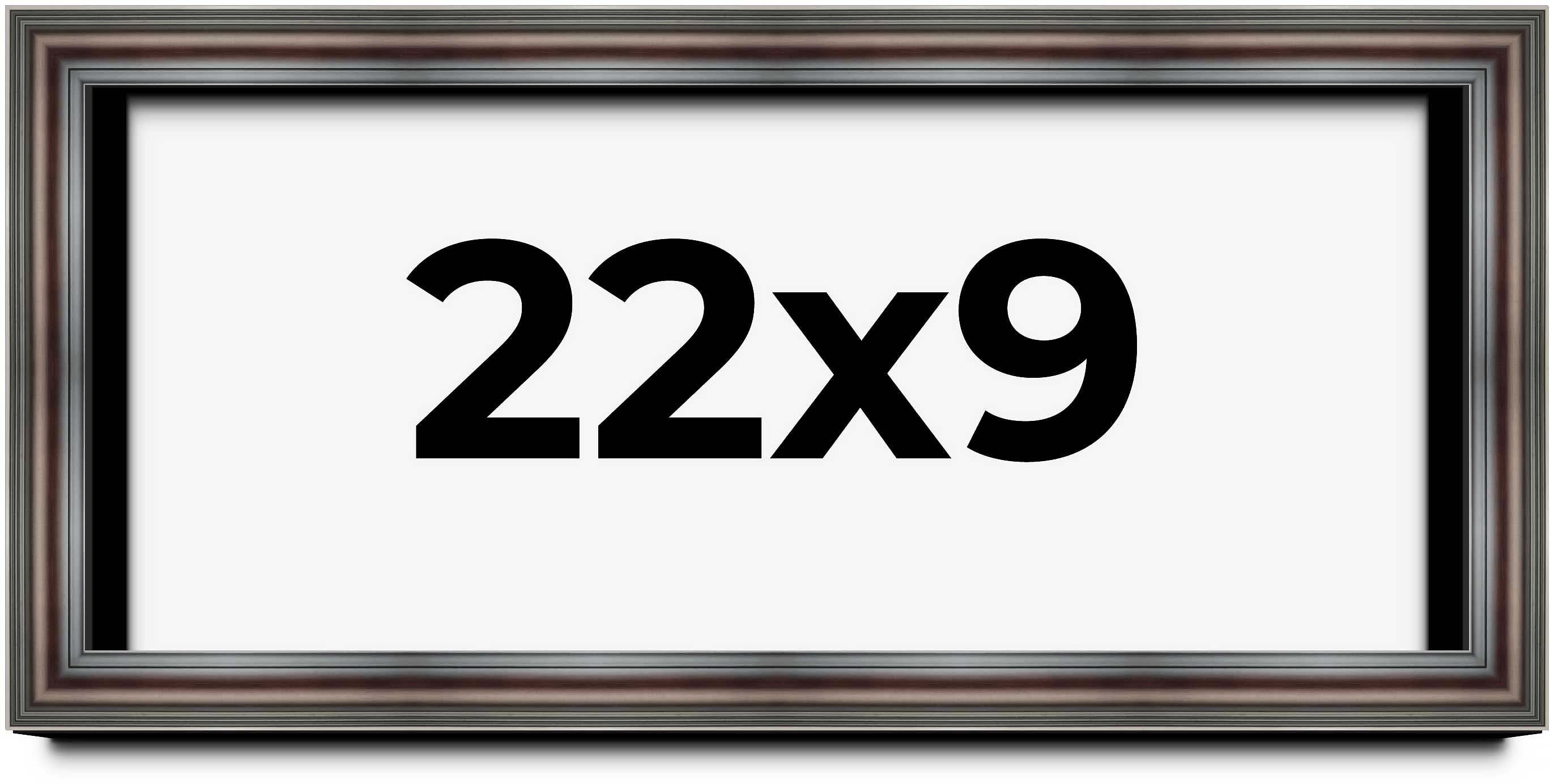 22x9 Shadow Box Frame Brown Cherry | 2.625 Inches Deep Pine Wood ...