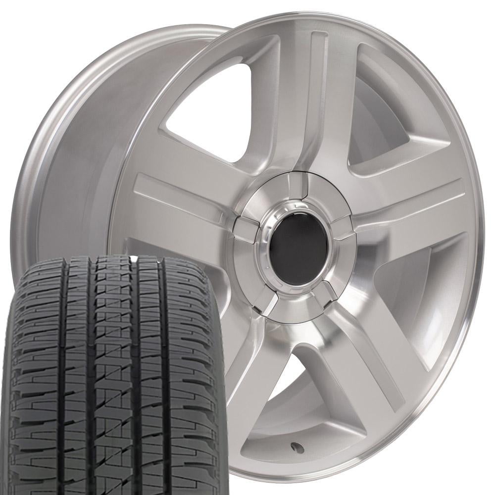 OE Wheels CV84 22 Inch Rims and Tires Fit Tahoe Style 6x139.7 22x9 ...