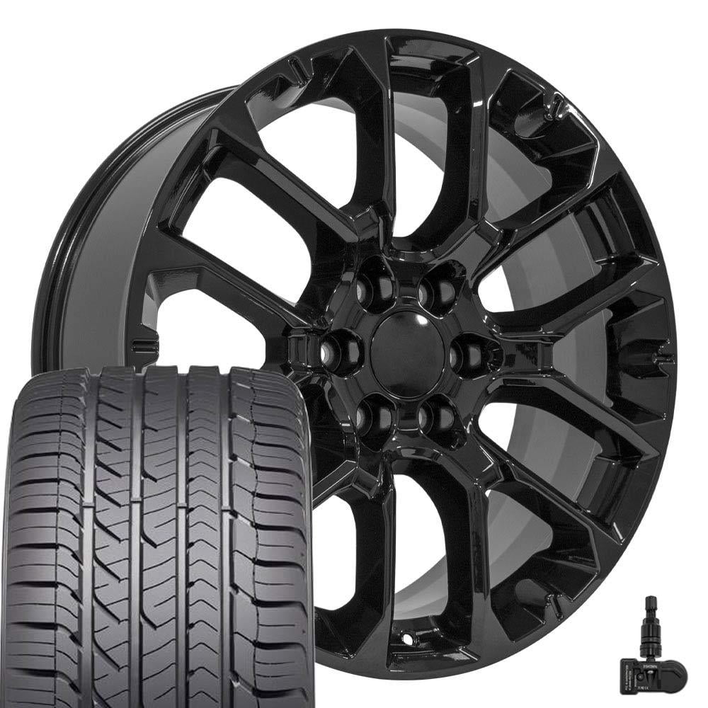 OE Wheels CV67 22 Inch Rims and Tires Fit Suburban 1500 High Country ...