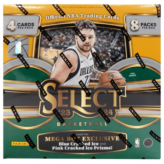 23-24 Panini NBA Select Basketball Mega Box (Blue Cracked Ice & Pink ...