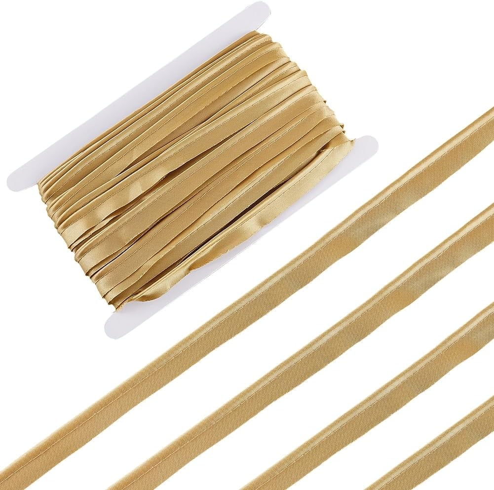 23.24 Yards 0.5 Inch Khaki Cotton Ribbons Piping Bias Tape with Welting ...