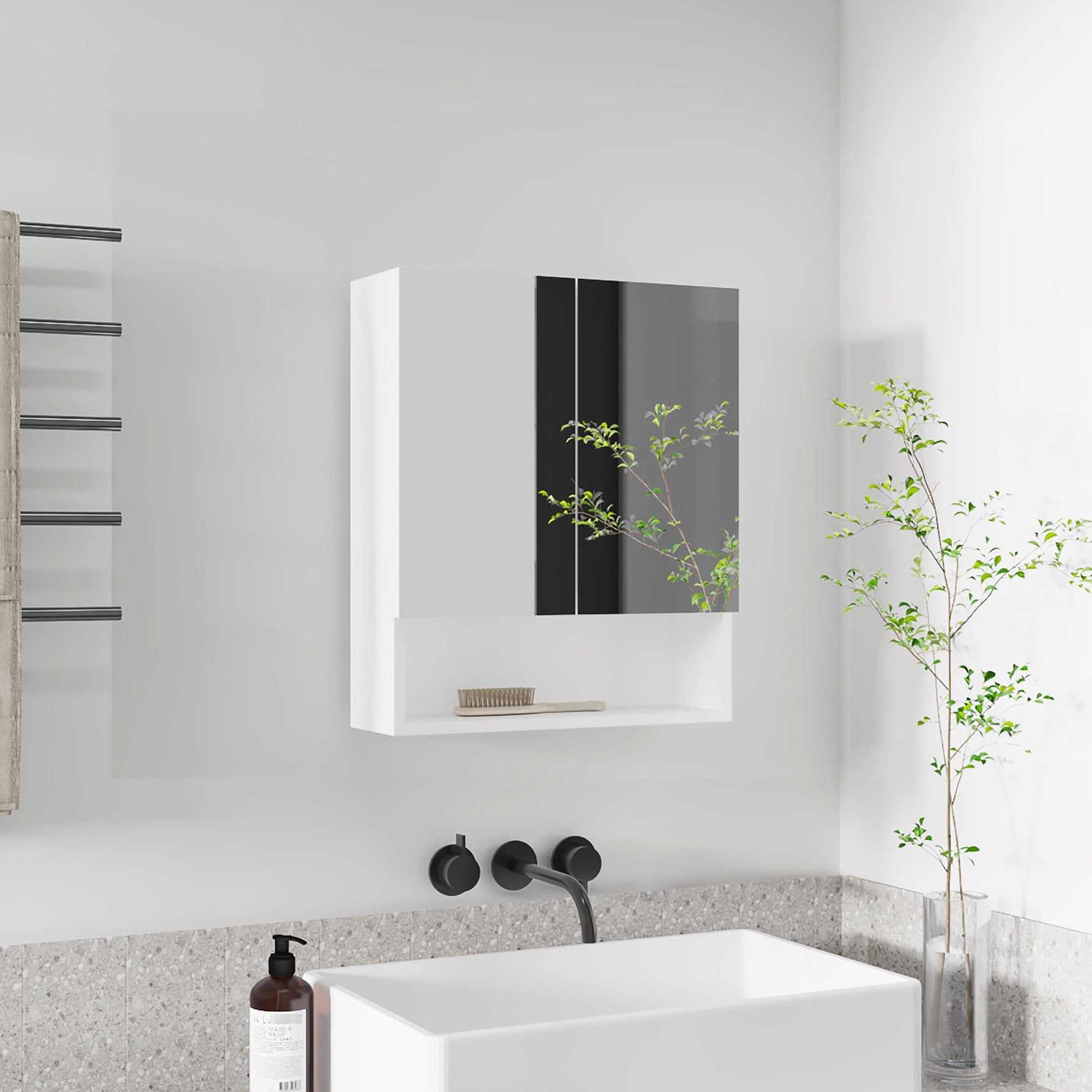 23.3" Tall, White Color - Flexible Storage Solutions - Bathroom ...