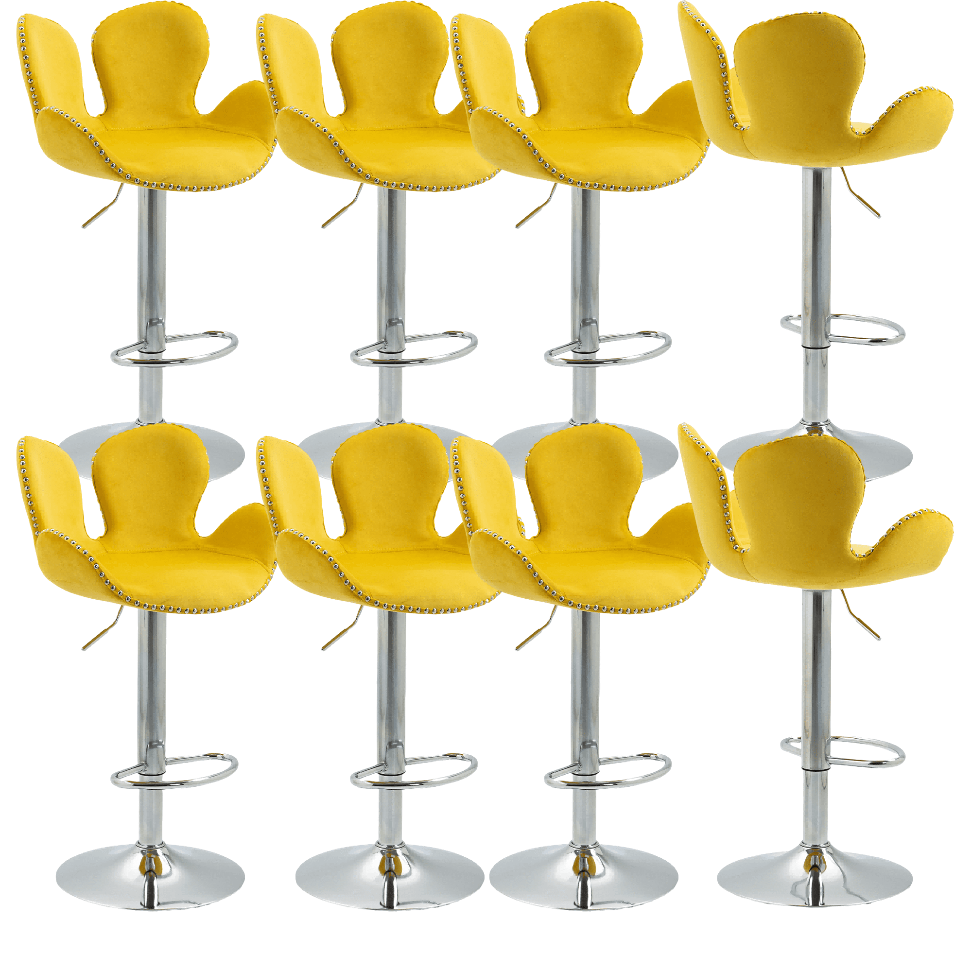 23-32 Inch Vintage Velvet Bar Stools, Counter Height Adjustable Swivel ...