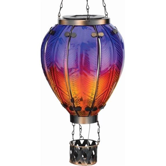 23.5 Inch Hot Air Balloon Solar Lantern Hanging LED Light Waterproof ...