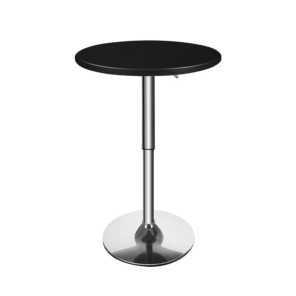 23.5'' Round Wood Bar Pub Table, Bar Cocktail Table with Adjustable ...