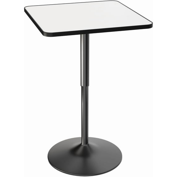 23.5" Square Pub Table Height Adjustable 27.6"-36" Cocktail Table with ...