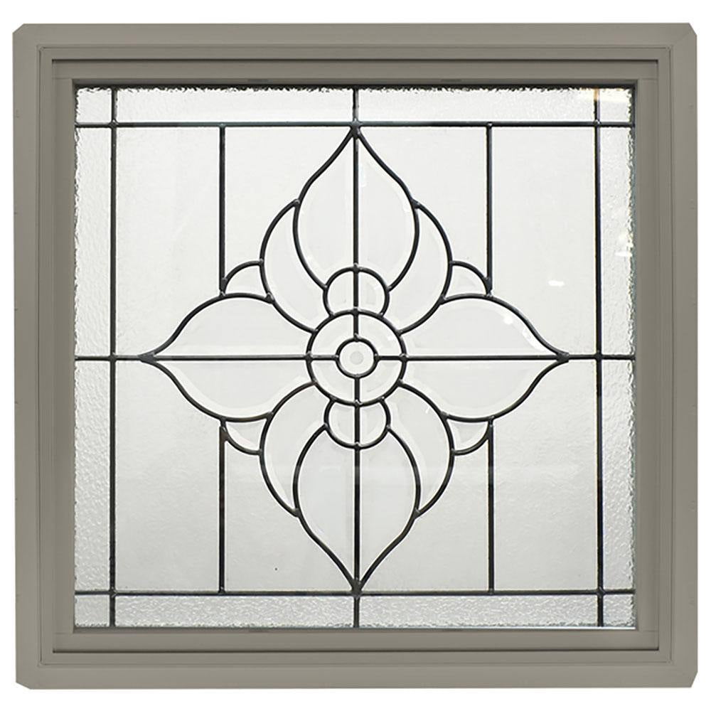 23.5 in. x 23.5 in. Driftwood Frame Spring Flower Black Caming 1 in ...