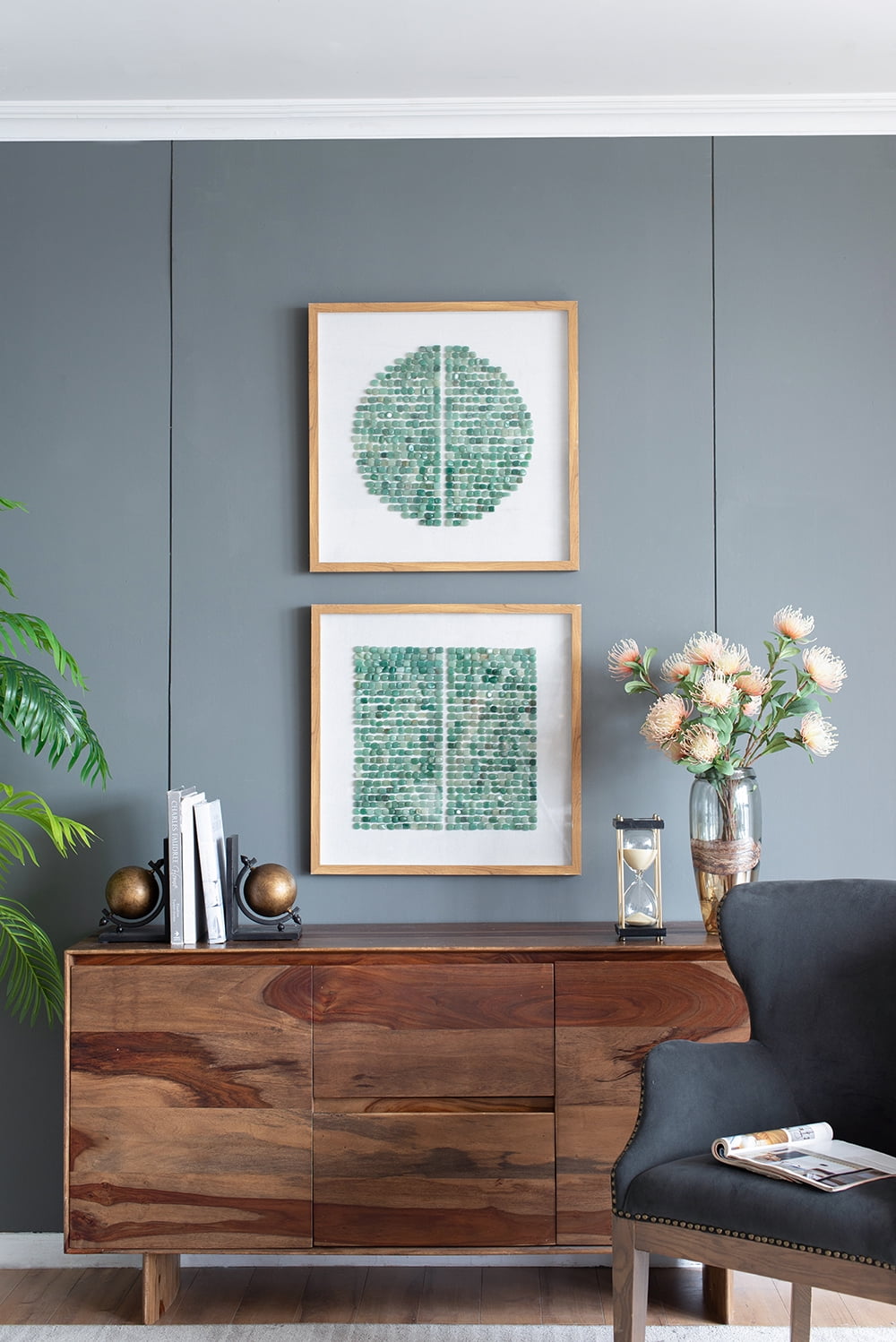 23.5" x 23.5" Elos Stone Shadow Boxes Wall Art, Set of 2 - Walmart.com