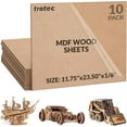23.5"x11.75"x1/8" Trotec MDF Wood Sheet 10-Pack - Furniture-Grade ...