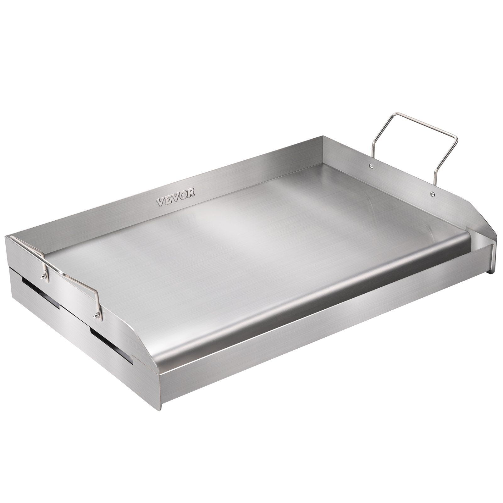 23.5"x16" Stainless Steel Stove Top Griddle, Pre-Seasoned Non-Stick ...